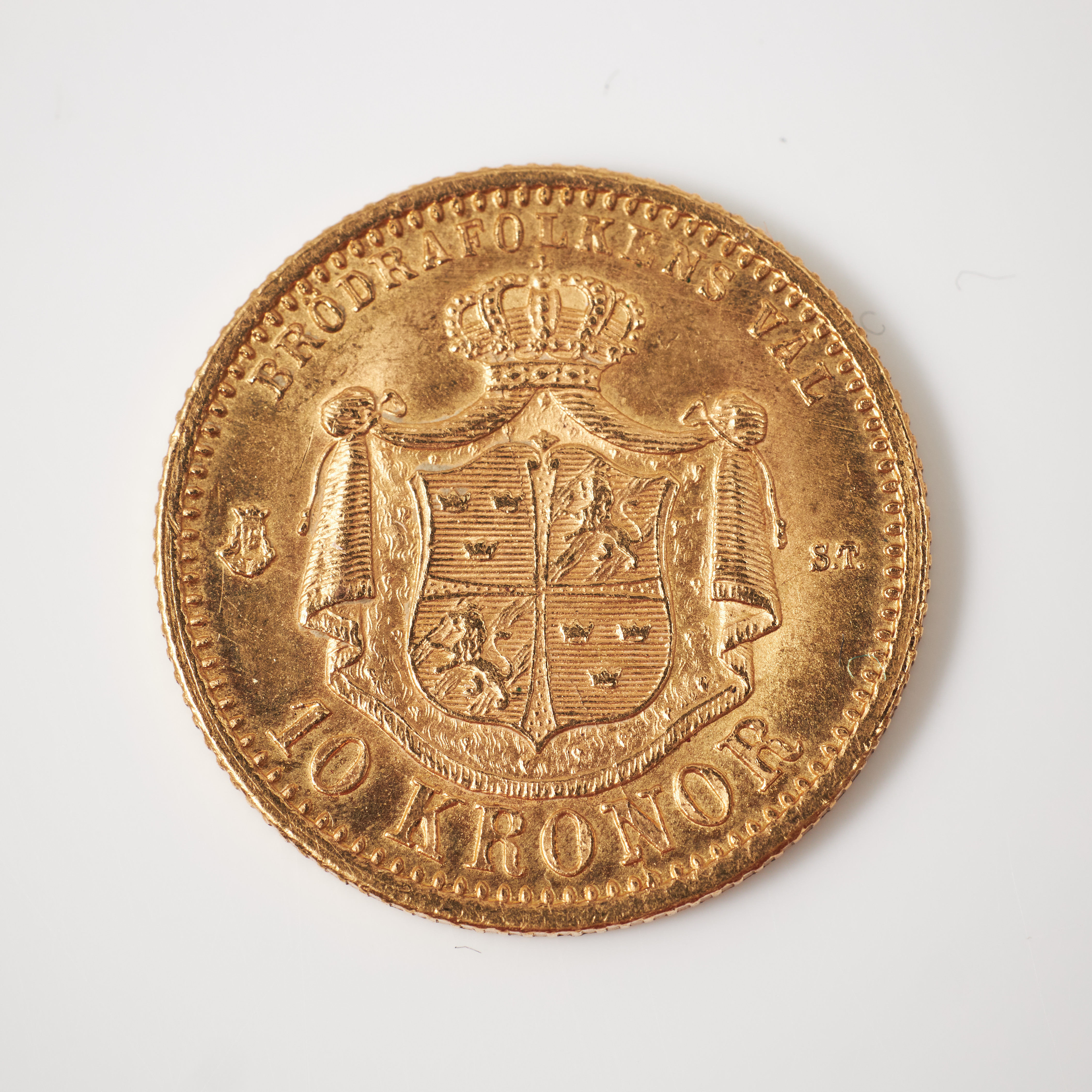 Images for 2704490. COIN, 21.6k gold, SEK 10, Oscar II, King of Sweden ...