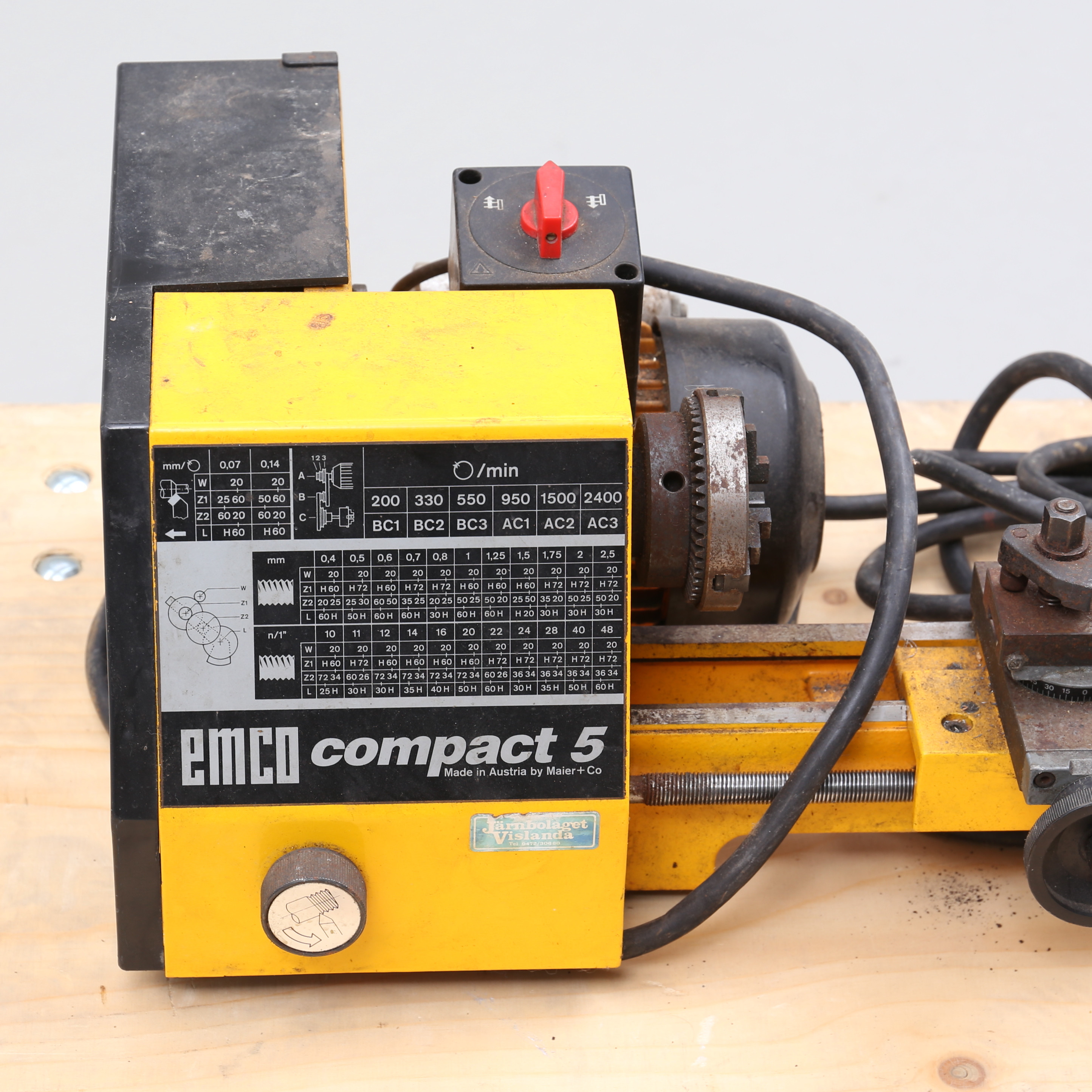 Bilder för 2705312. BÄNKSVARV, Emco, Compact 5. - Auctionet