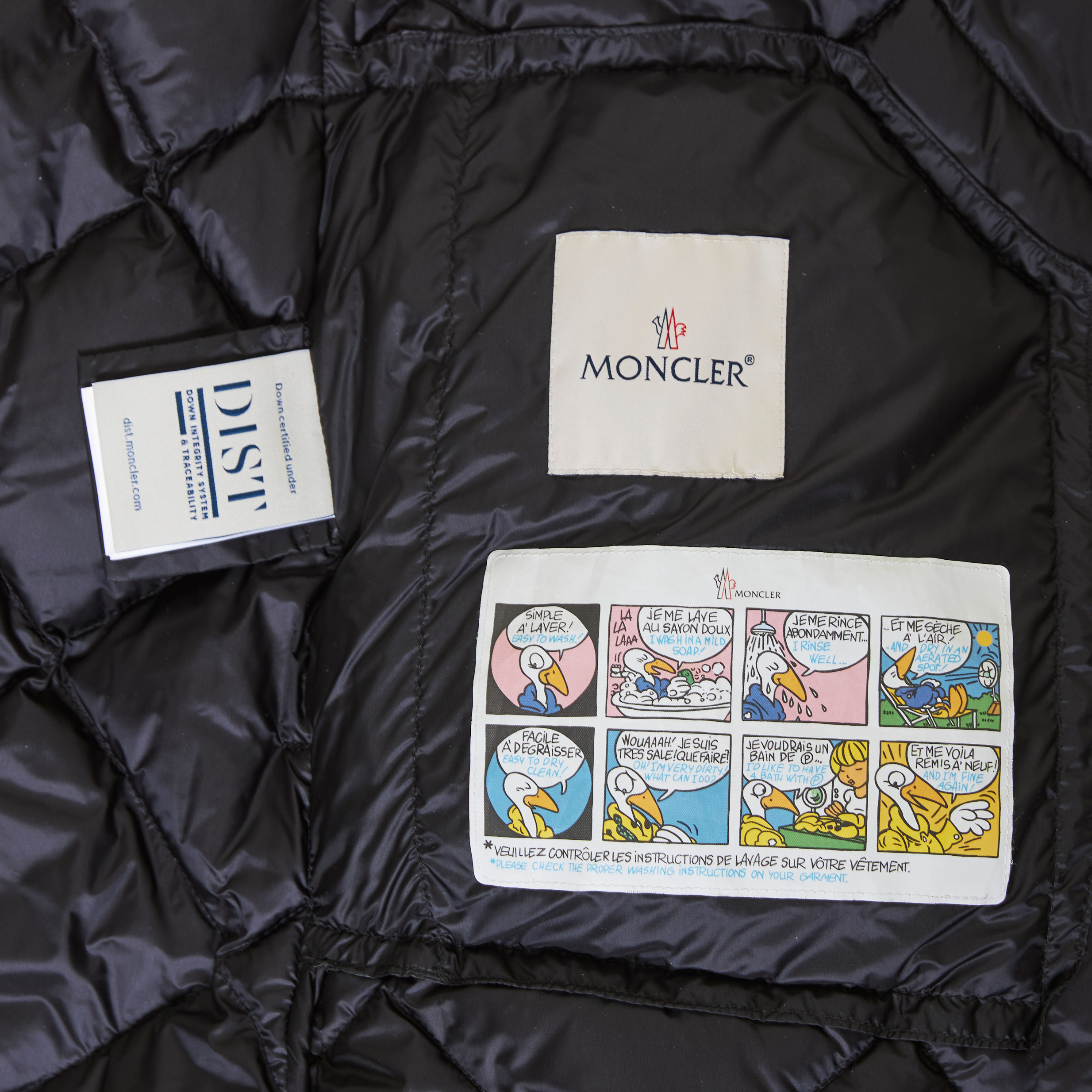 Bilder för 2711422. MONCLER, dunjacka, svart, quiltat mönster, med ...