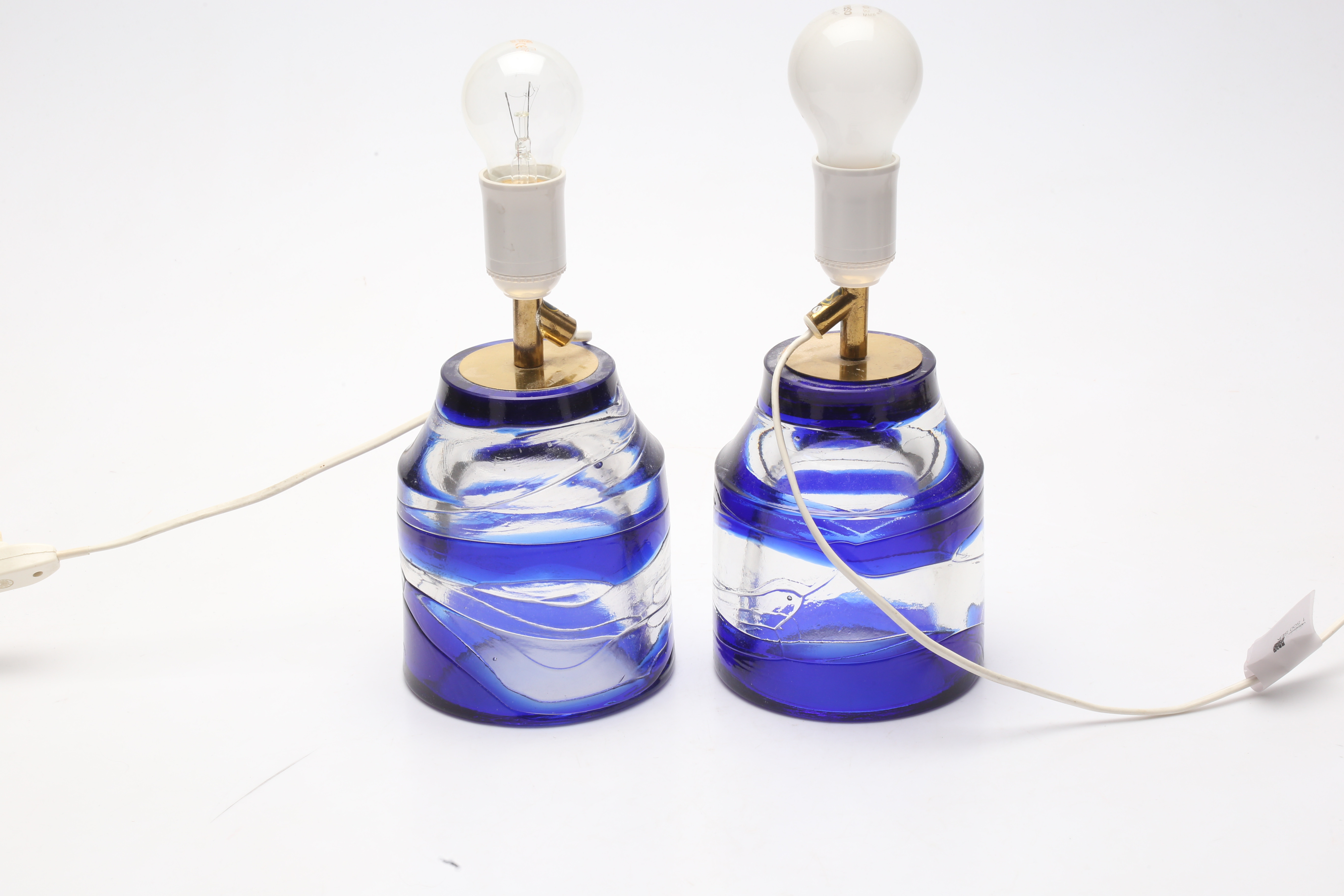 BORDSLAMPOR, ett par, glas, Reijmyre. Belysning & Lampor - Bordslampor ...