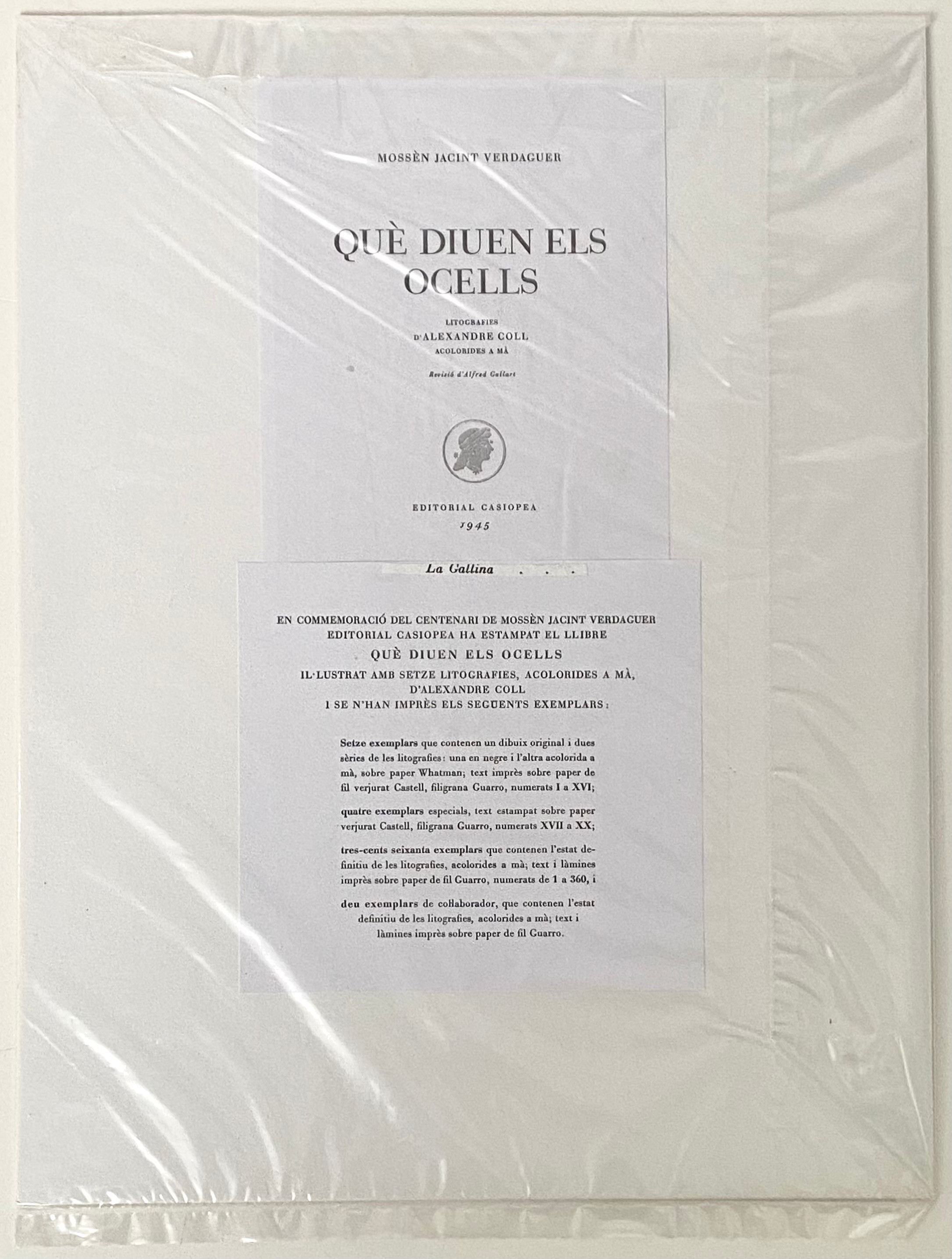 Images for 2716121. ALEXANDRE COLL BLANCH ( 1898-1975). "THE HEN". PAIR OF HAND-COLORED ...