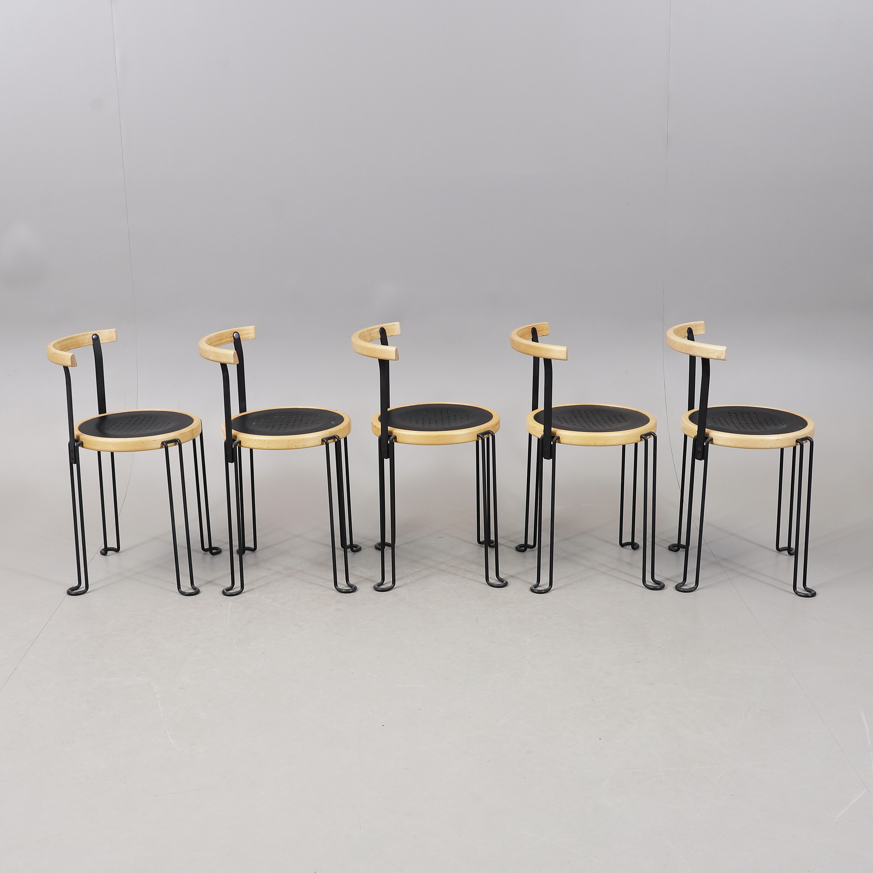 BÖRGE LINDAU. Stolar, 5 st, Blå Station, Åhus. Möbler - Fåtöljer ...