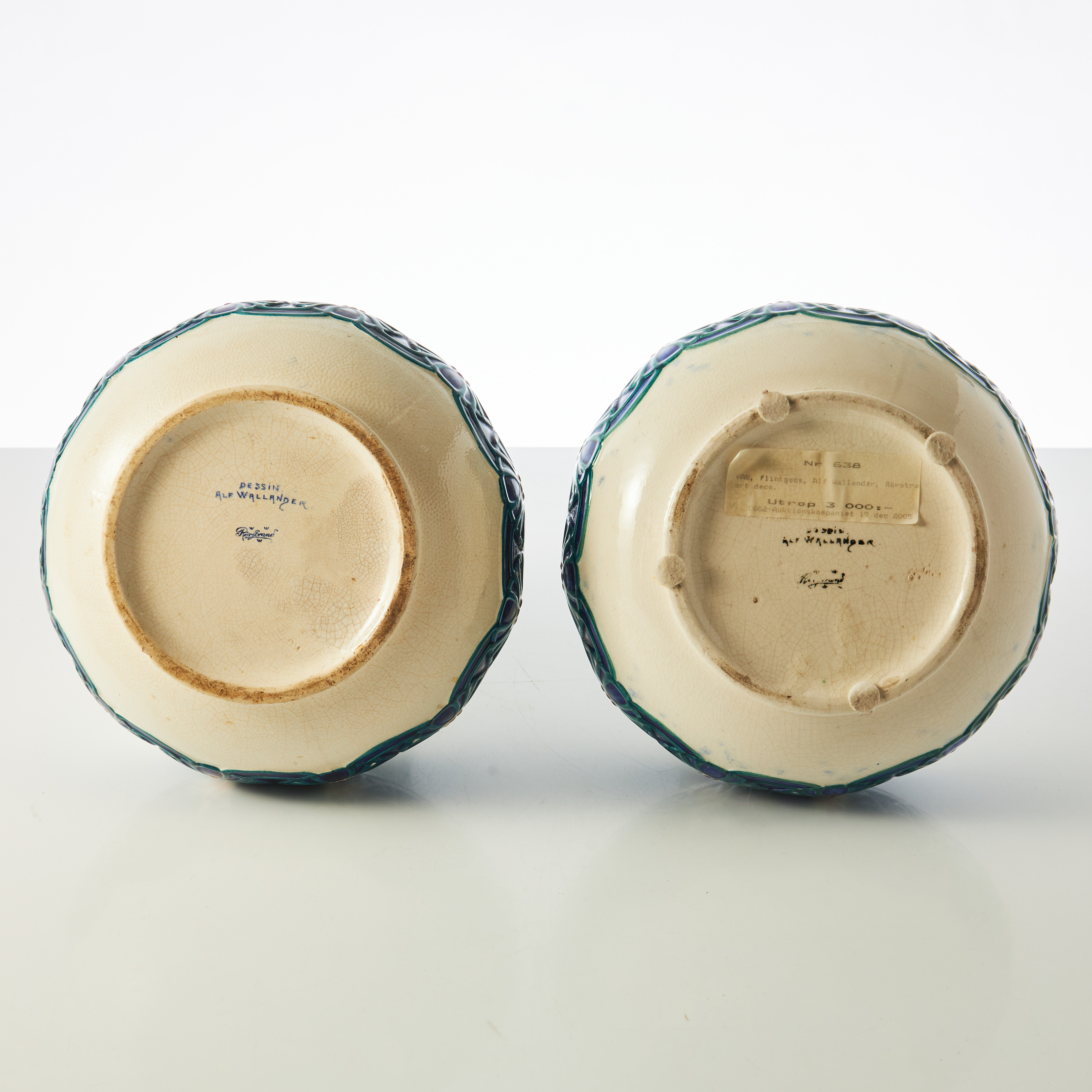 Images for 2719596. ALF WALLANDER. vases, 1 pair, Rörstrand, flintware ...