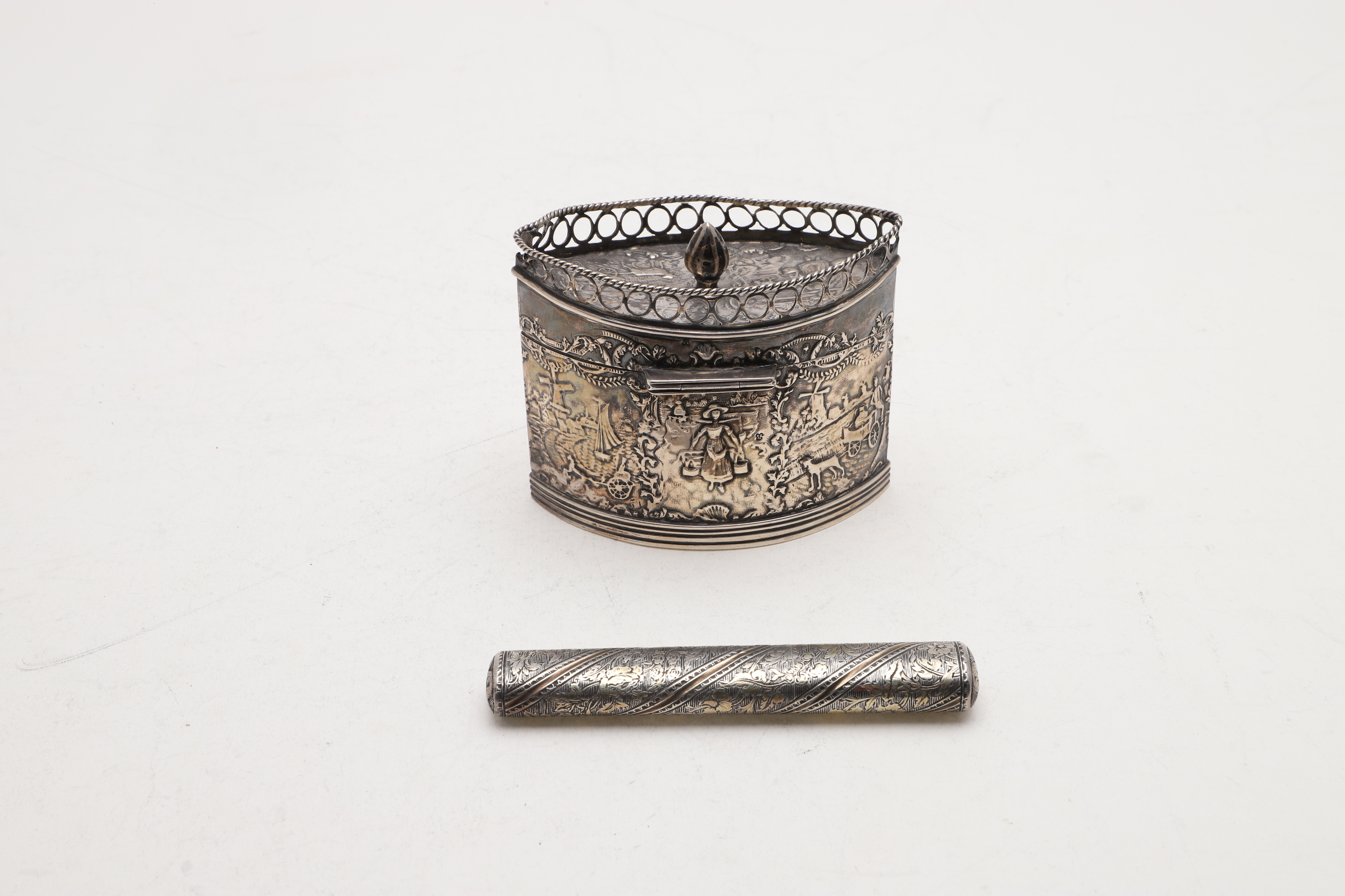 Images for 2721998. A LATE 19TH/ EARLY 20TH CENTURY NAVETTE-SHAPED ...
