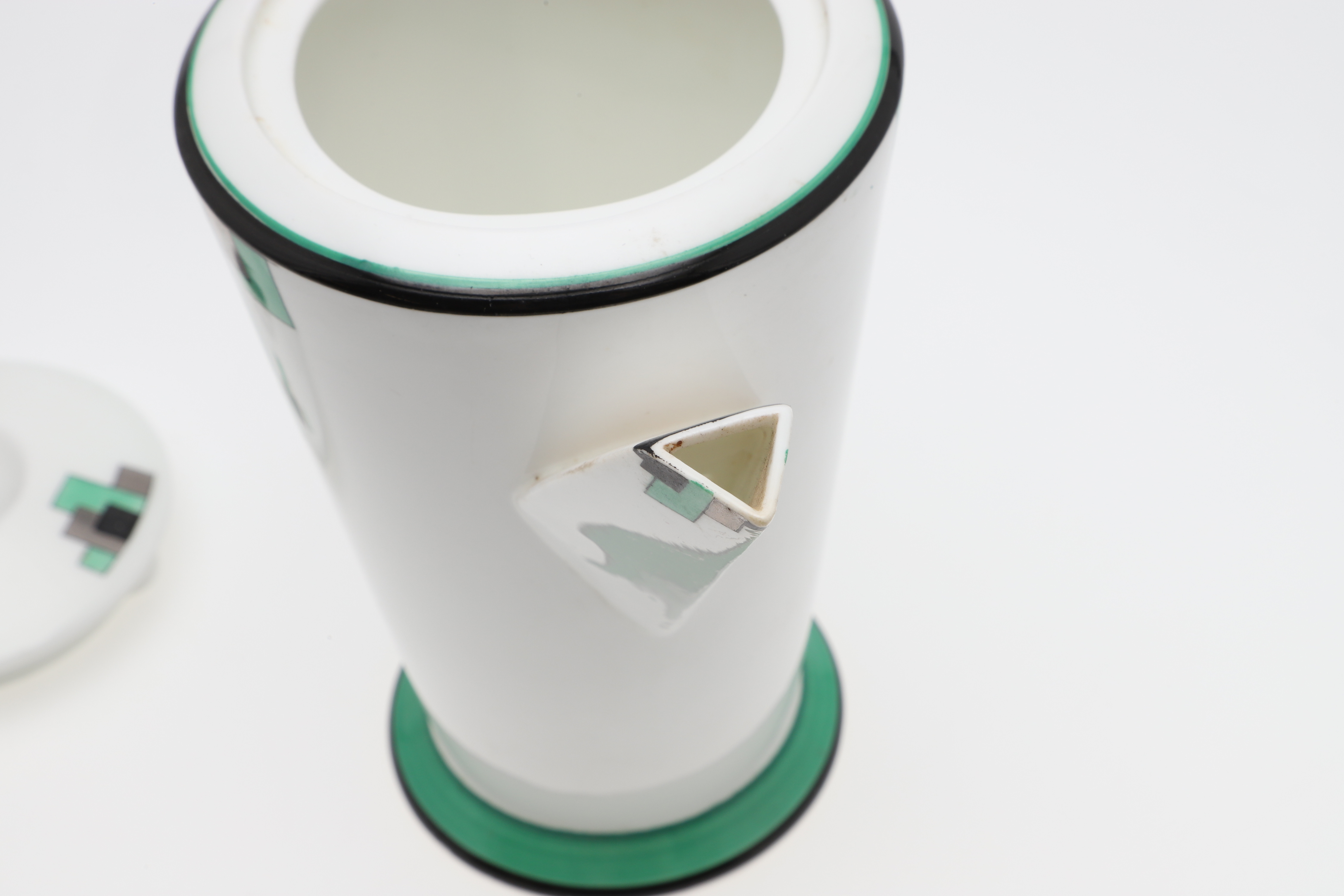 Images for 2722435. SHELLEY ART DECO COFFEE SET - GREEN BLOCKS. - Auctionet