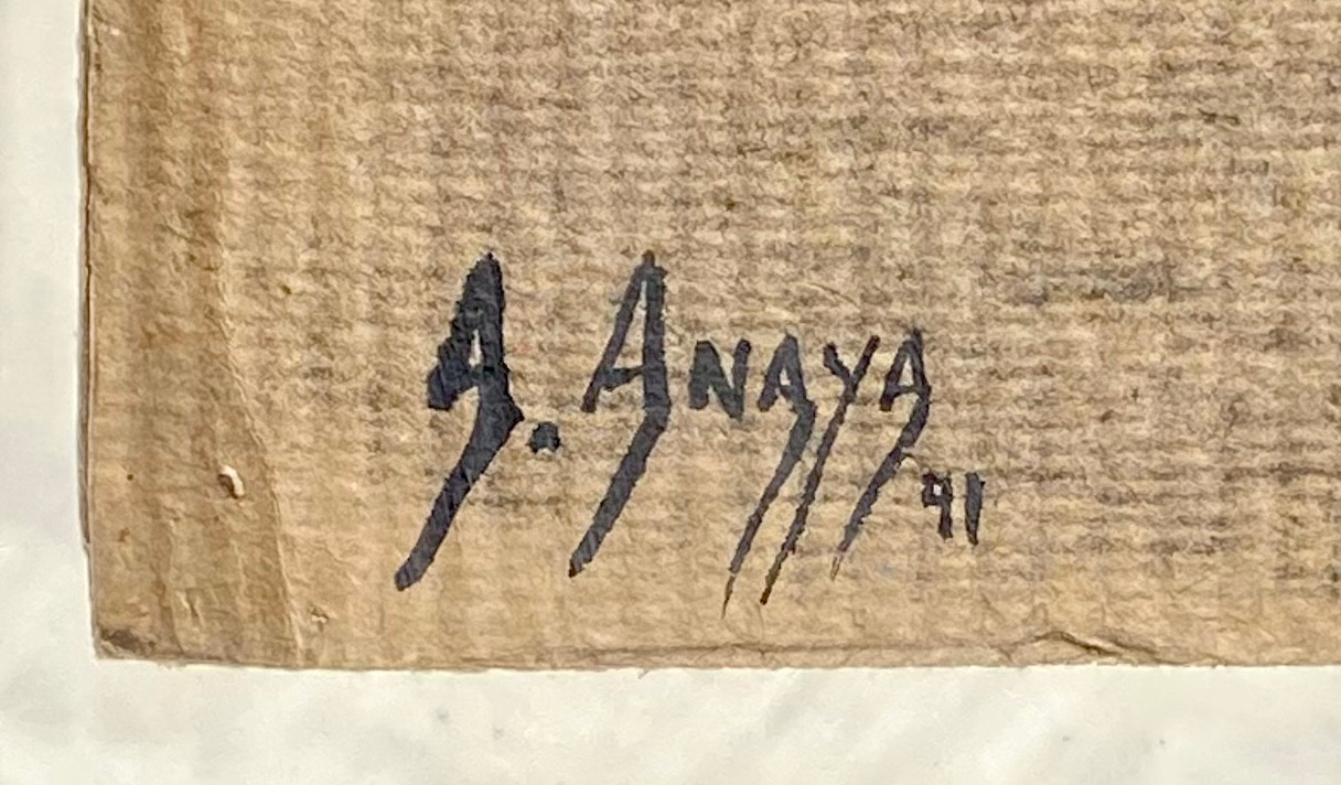 Images for 2723111. A. ANAYA. CHARCOAL DRAWING ON CARDBOARD "FIGURE ...