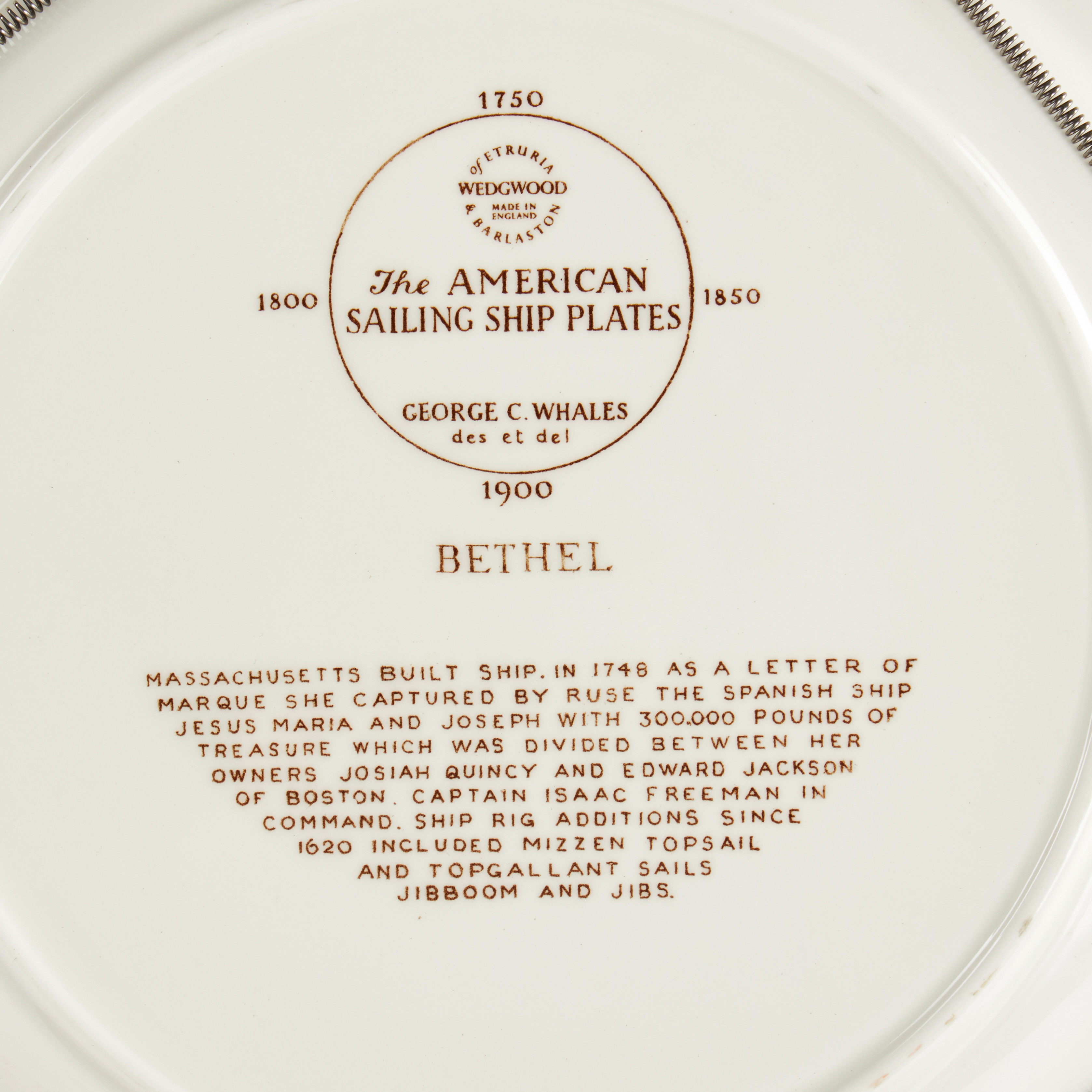 Images for 2725740. WEDGWOOD, "The American Sailing Ship Plate", plates ...