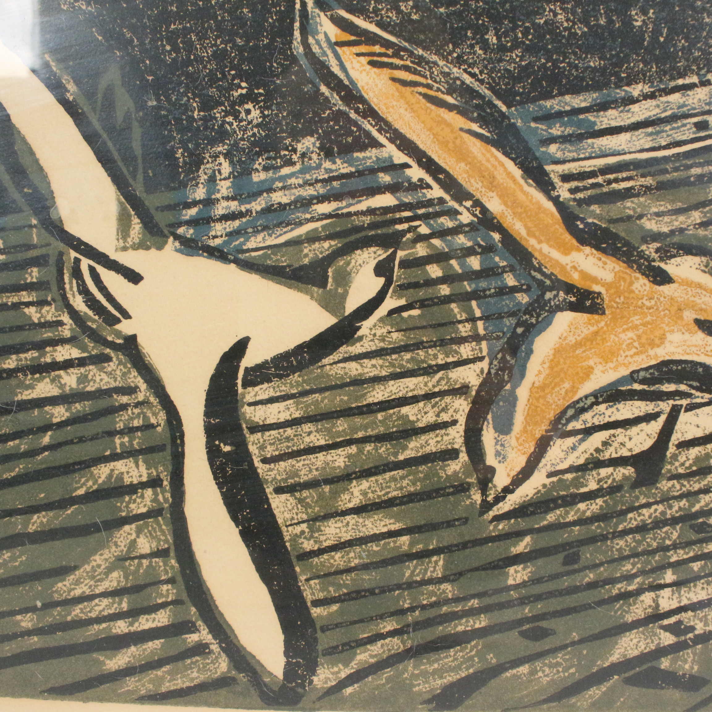 Images for 2727631. PETER ROYEN. 'Migratory Birds', 1954, color woodcut ...