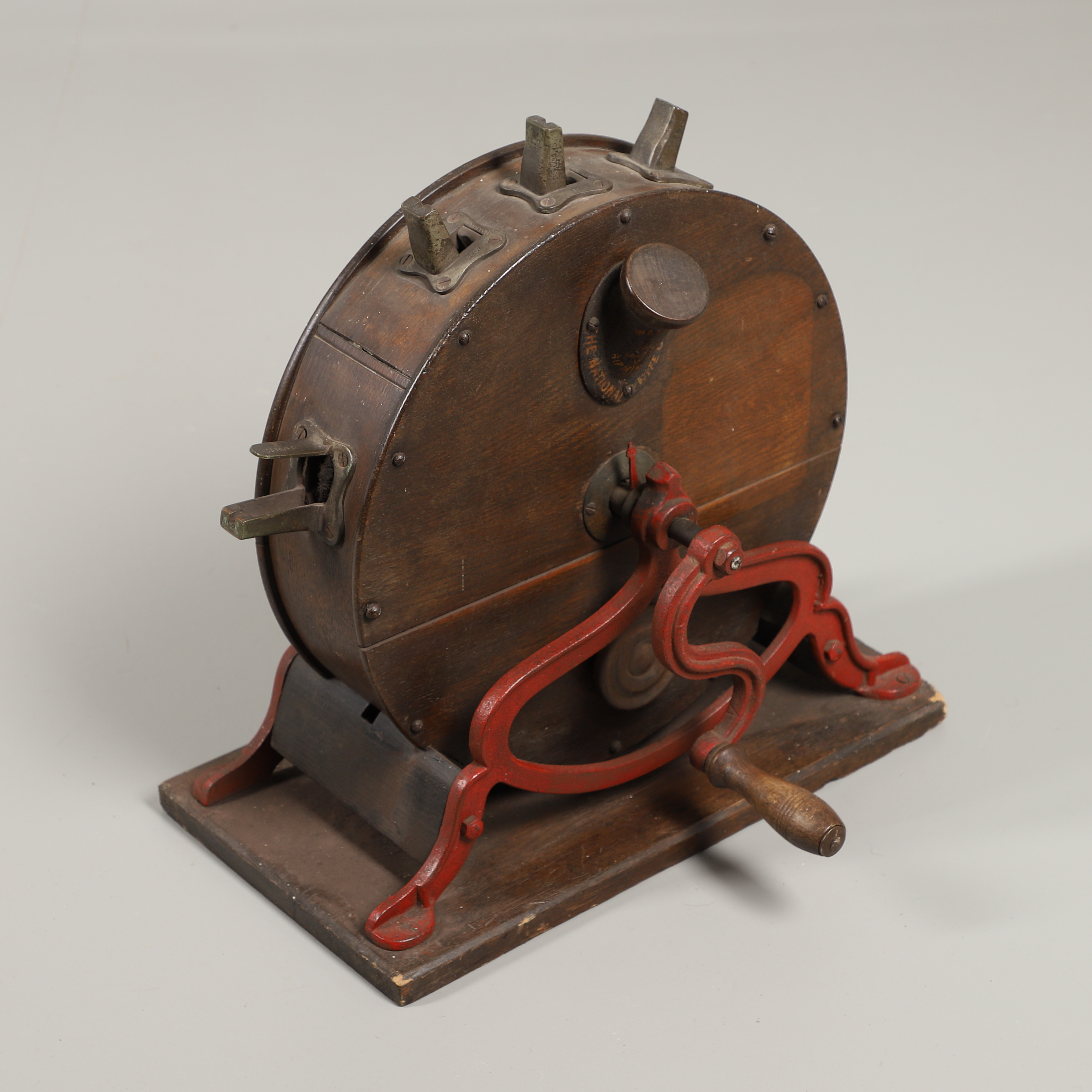 Images for 2733723. A VICTORIAN OAK AND IRON MOUNTED KNIFE CLEANER ...