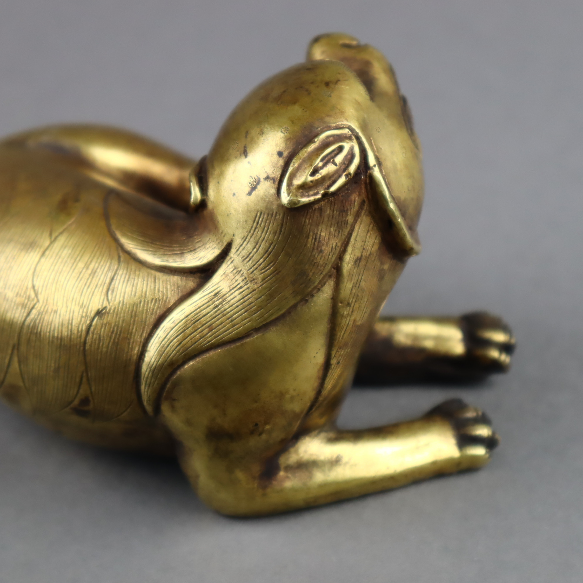 Images for 2740747. - BIXIE - China, Qing Dynasty, gilded hollow cast ...