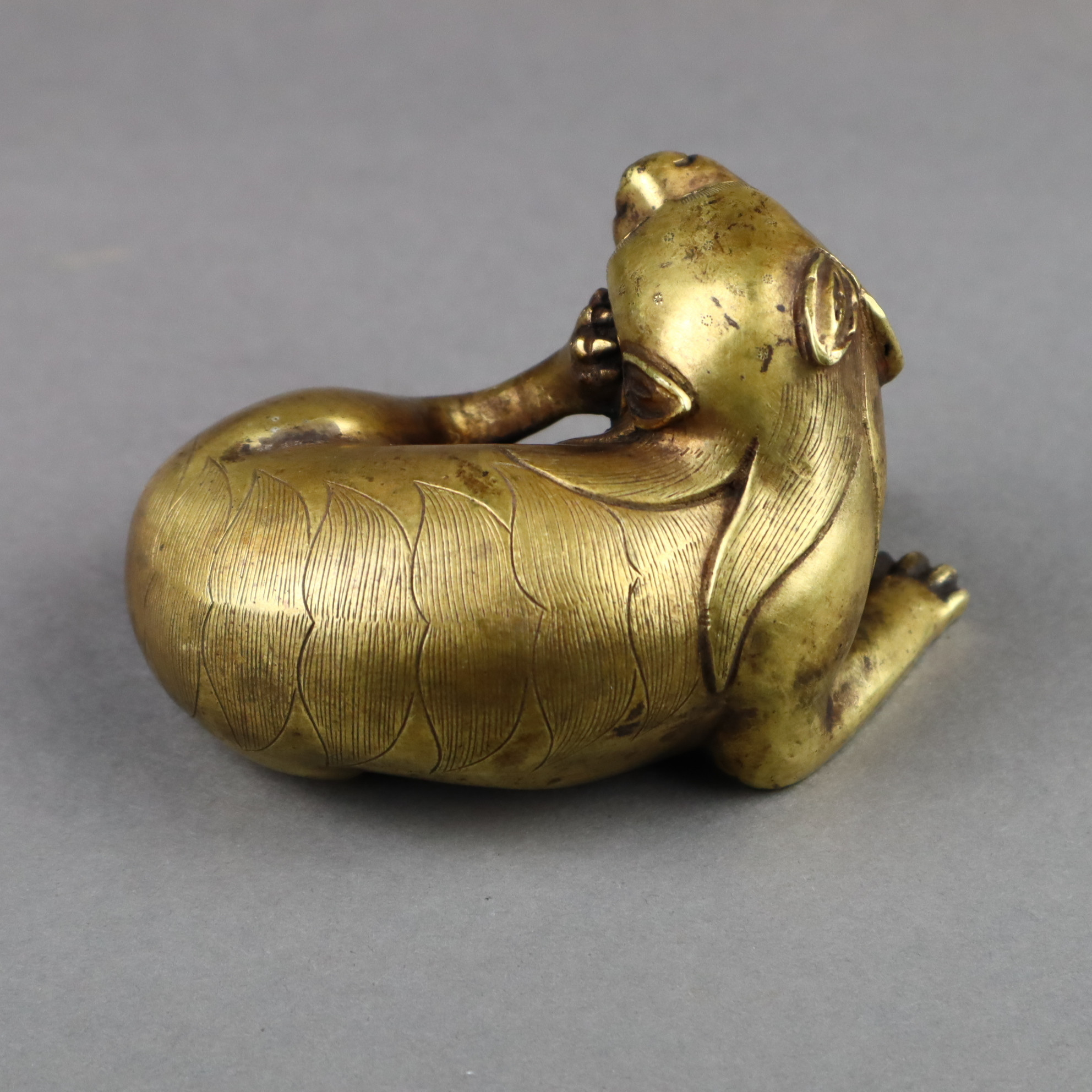 Images for 2740747. - BIXIE - China, Qing Dynasty, gilded hollow cast ...