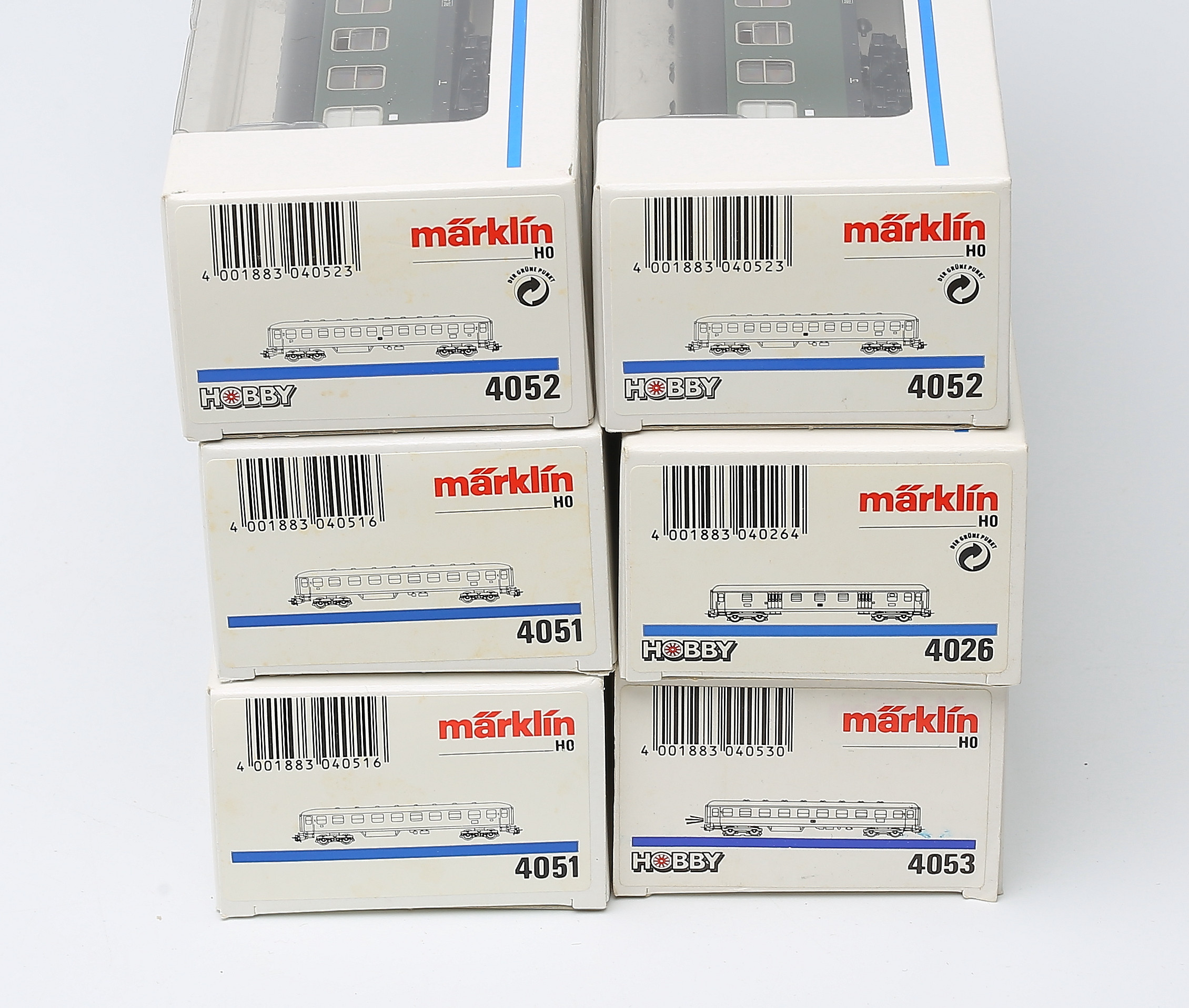 Images for 2742583. MÄRKLIN 6 passenger train cars, 4026, 4051x2 ...