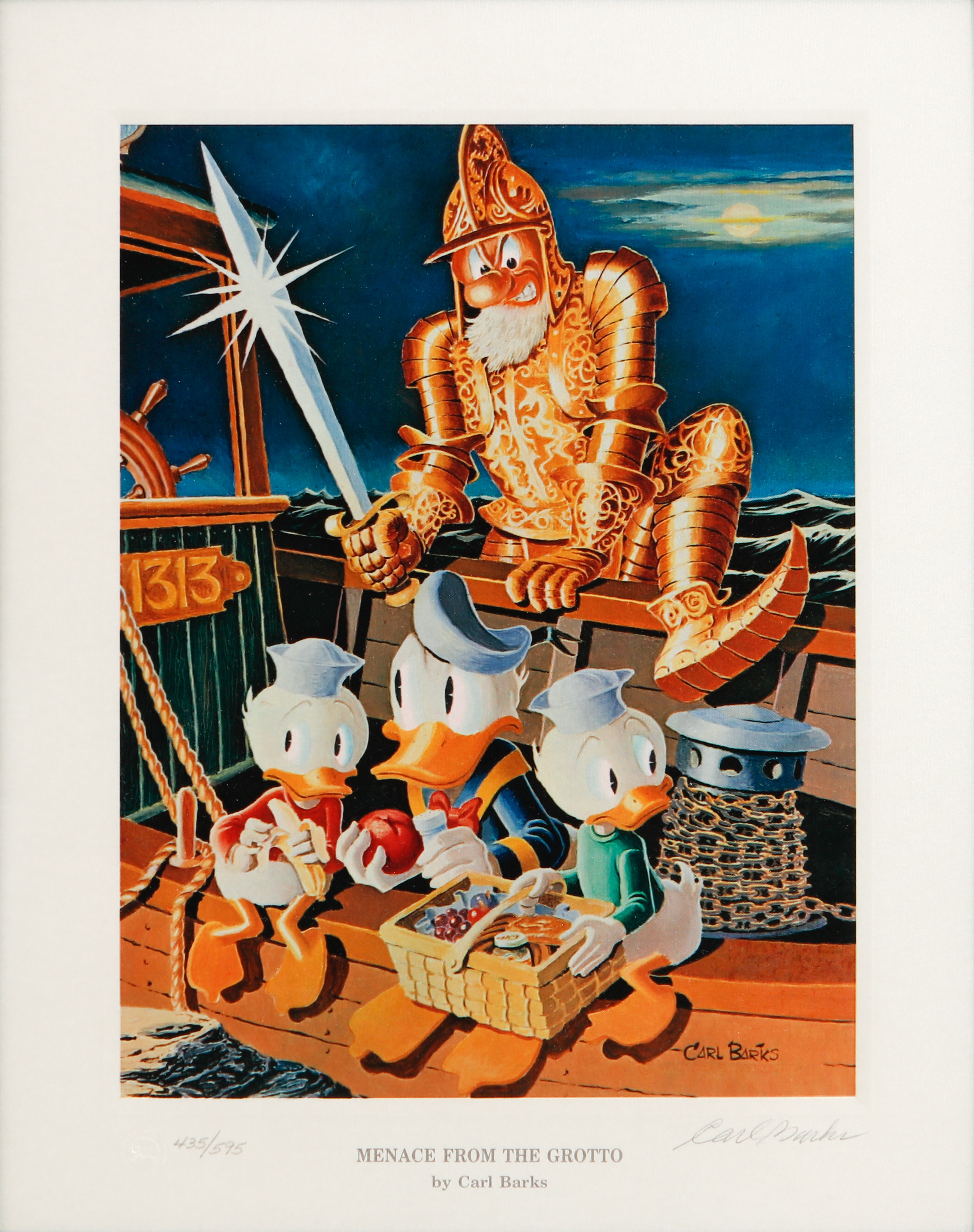 Bilder för 2744113. CARL BARKS. "Menace from the grotto", grafiskt blad ...