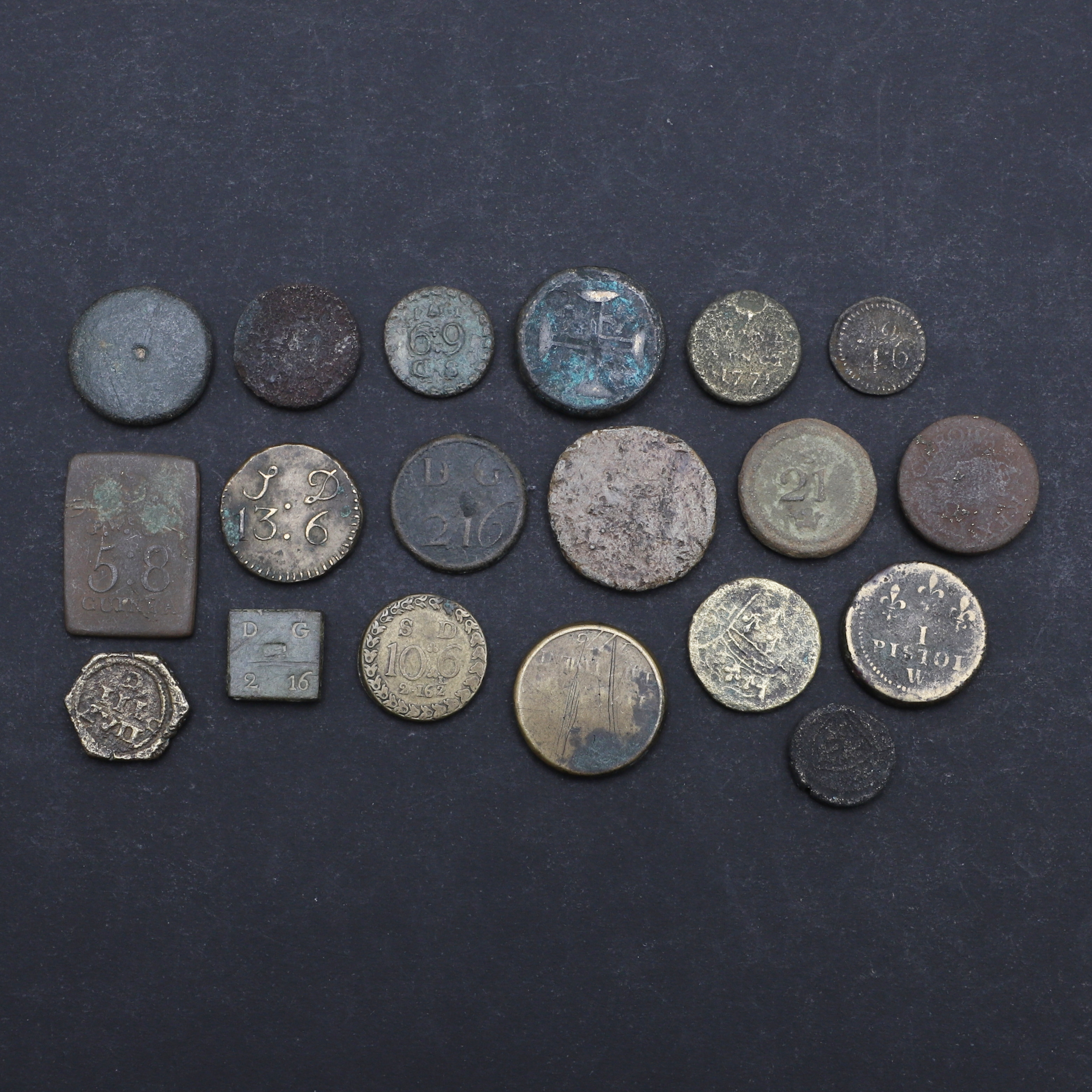 Images for 2750799. A COLLECTION OF 17TH CENTURY AND LATER BRASS COIN ...