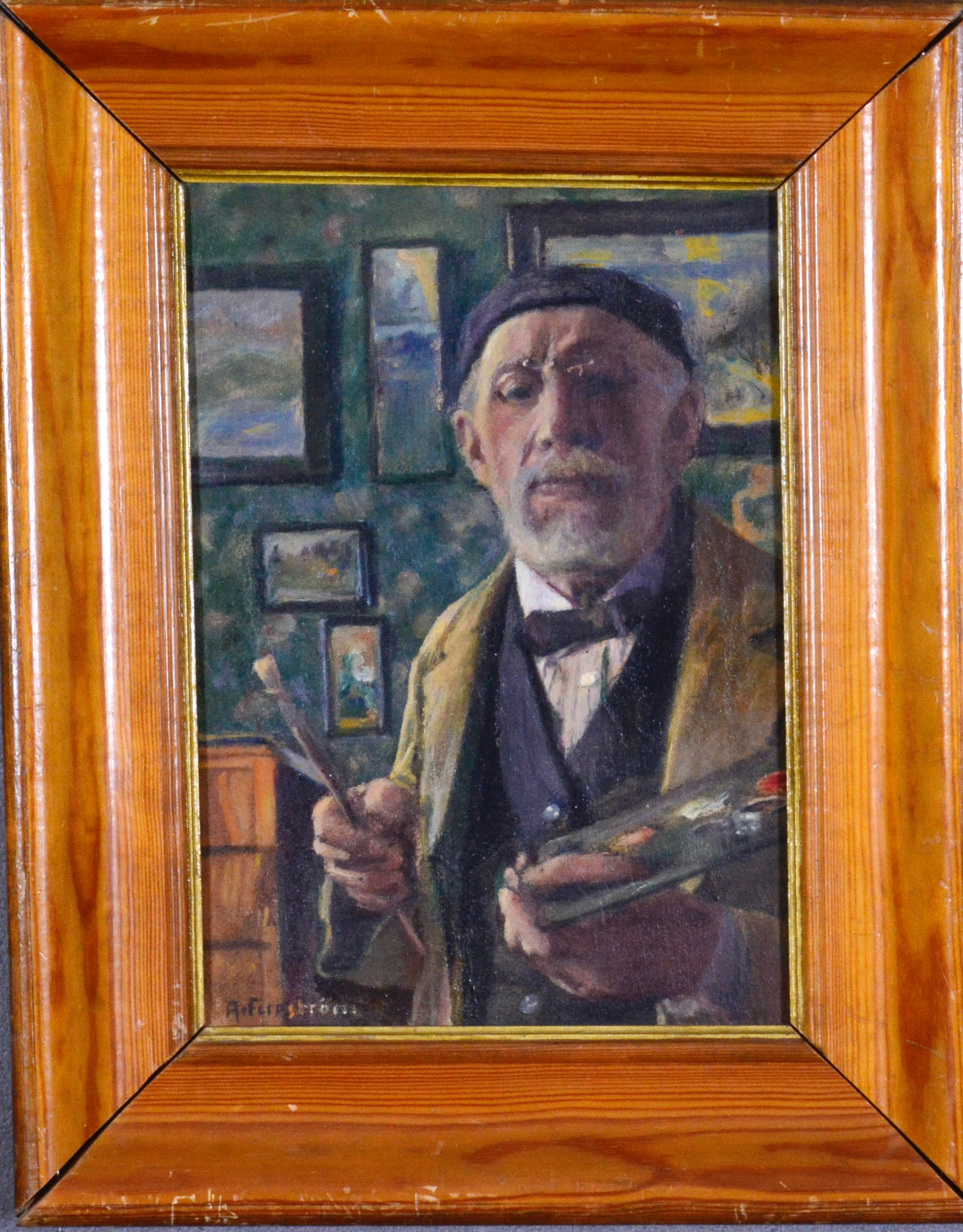 JOHN AXEL FERNSTRÖM. Olja på duk. Konst - Måleri - Auctionet