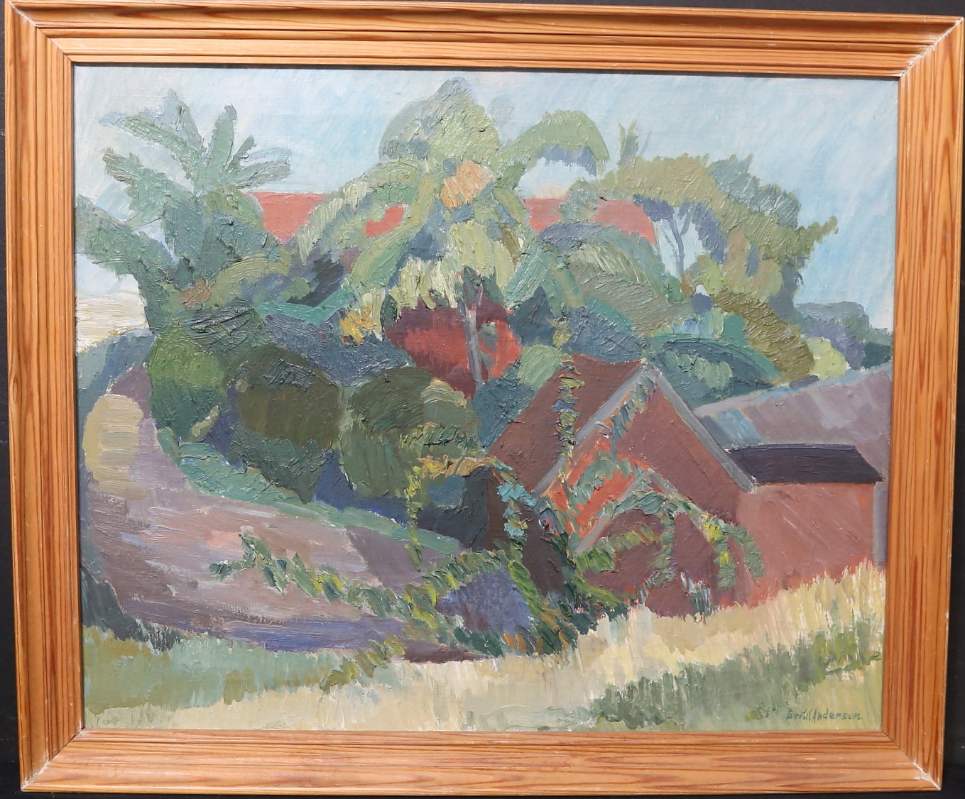 Images for 2760399. BERTIL ANDERSSON. The track guard's house. Oil on ...
