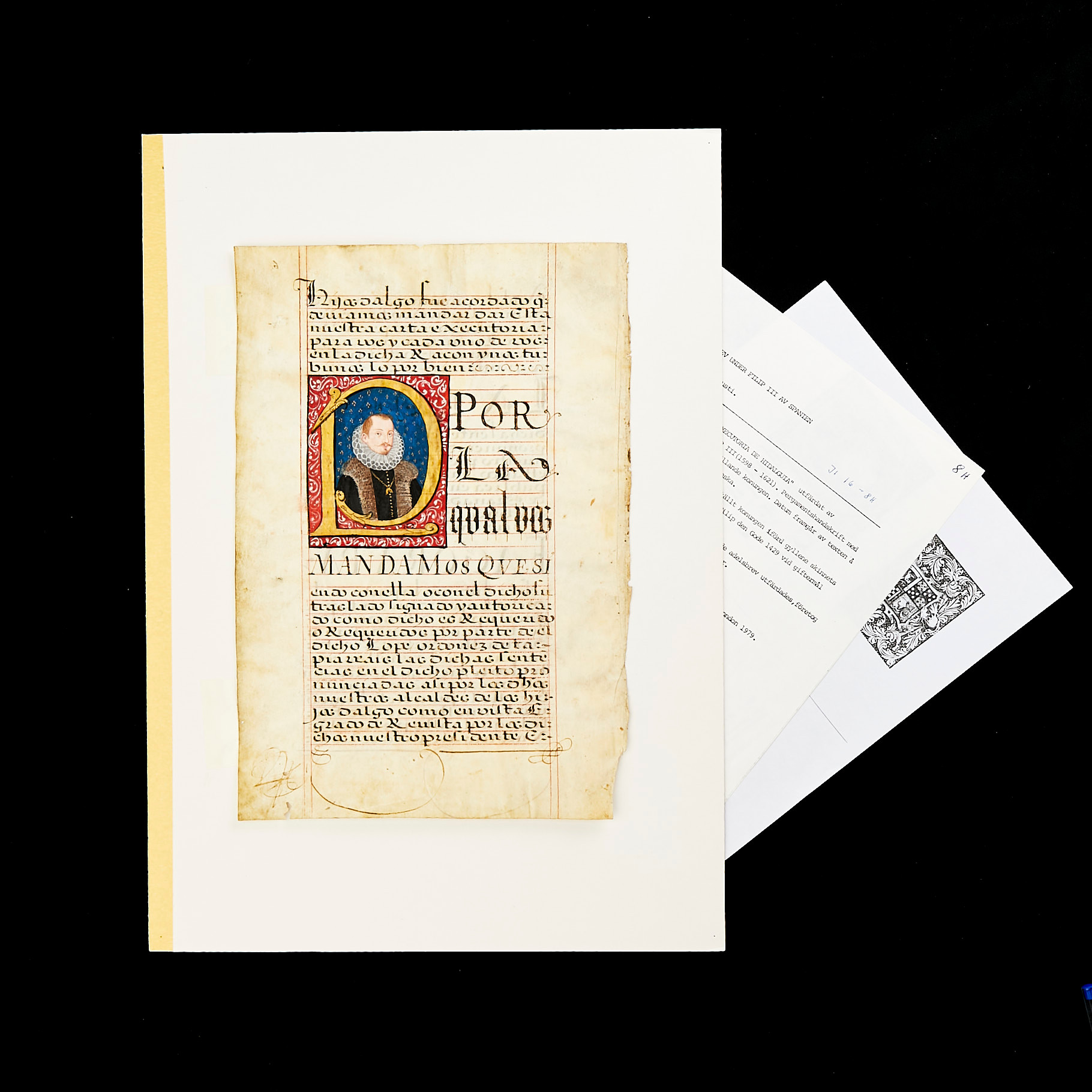 Images for 2764373. ADELSBREV, part of, issued by Philip III of Spain ...