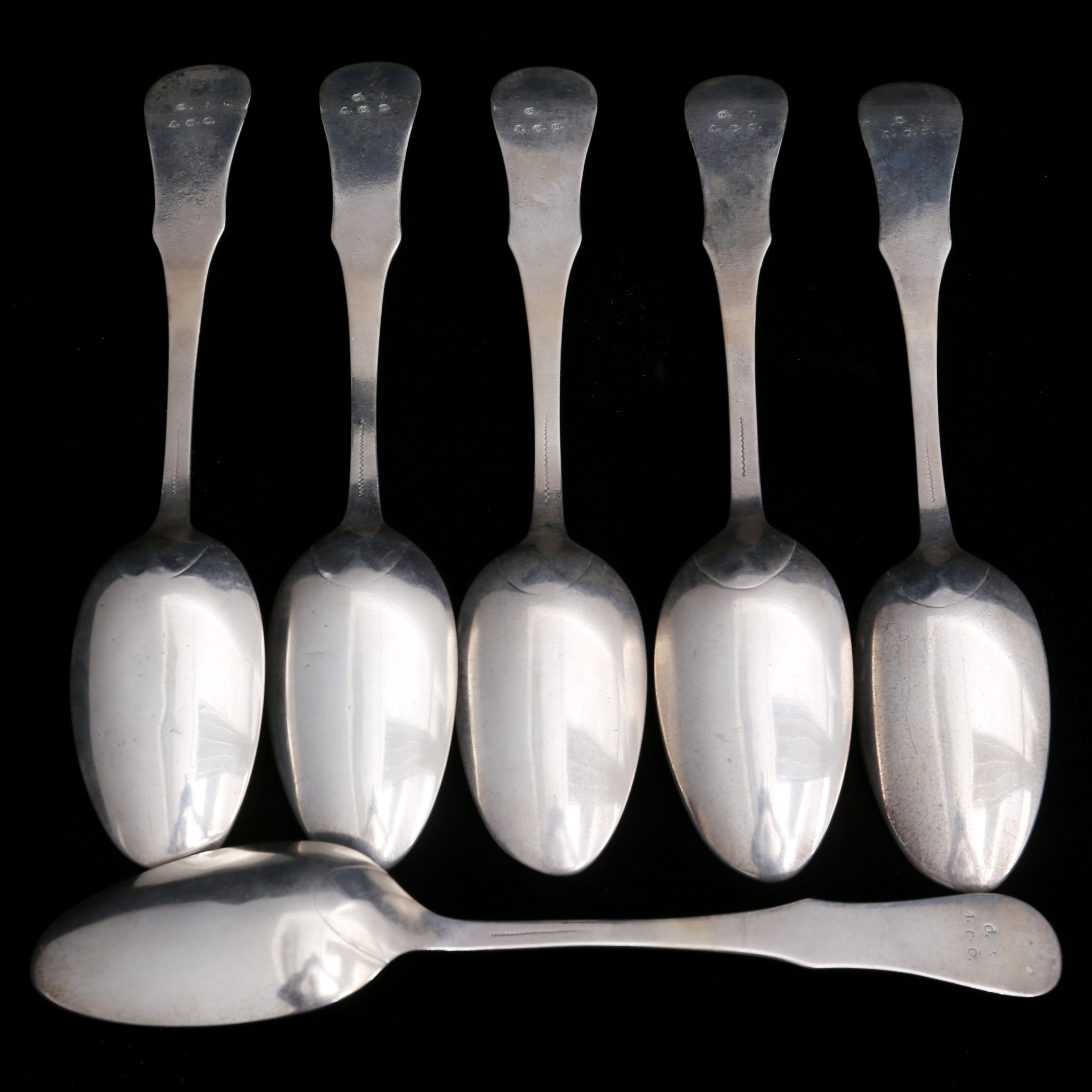 Images for 2764434. PETER GILLBERG. Violin spoons, 6 pcs., silver ...