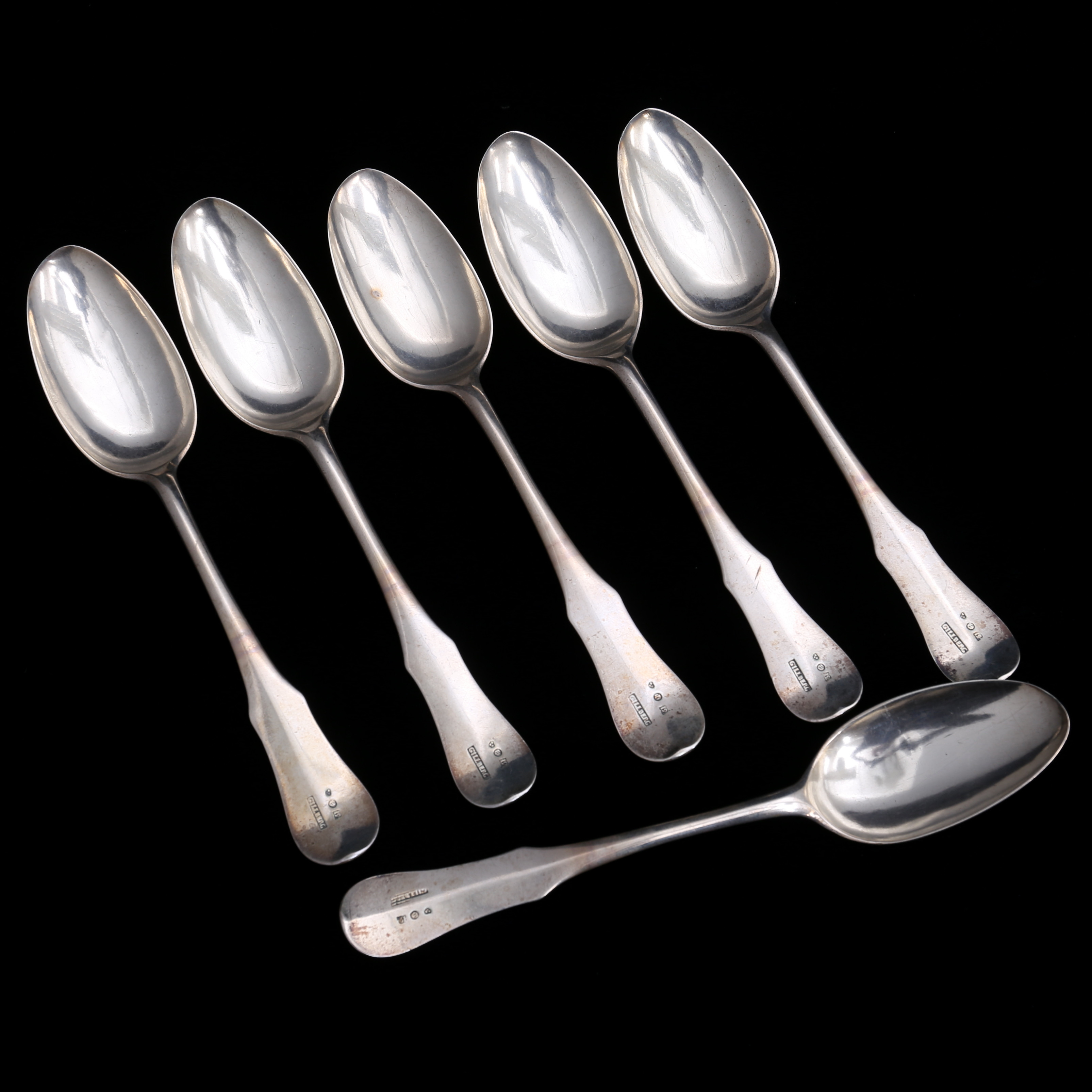 Images for 2764434. PETER GILLBERG. Violin spoons, 6 pcs., silver ...