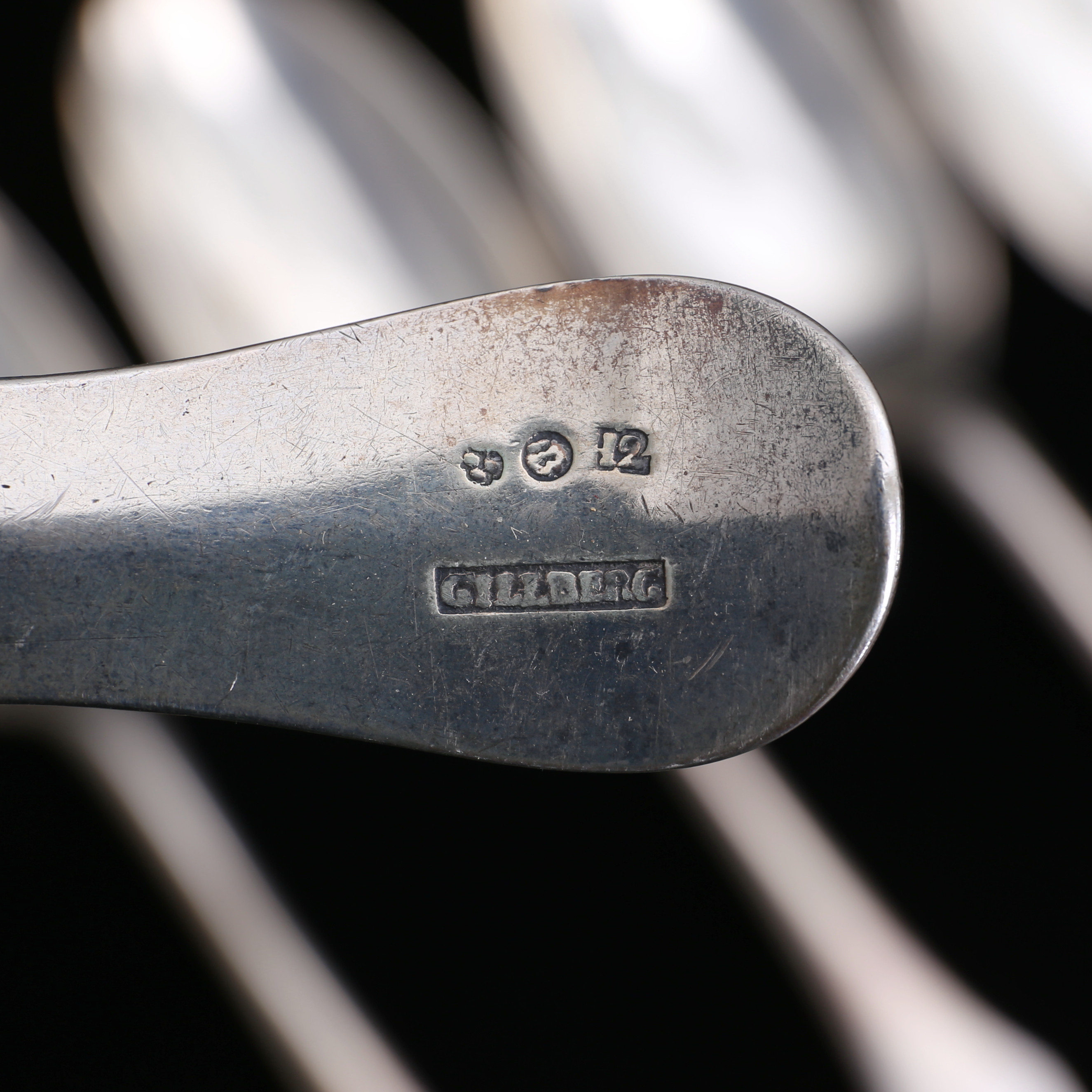 Images for 2764434. PETER GILLBERG. Violin spoons, 6 pcs., silver ...