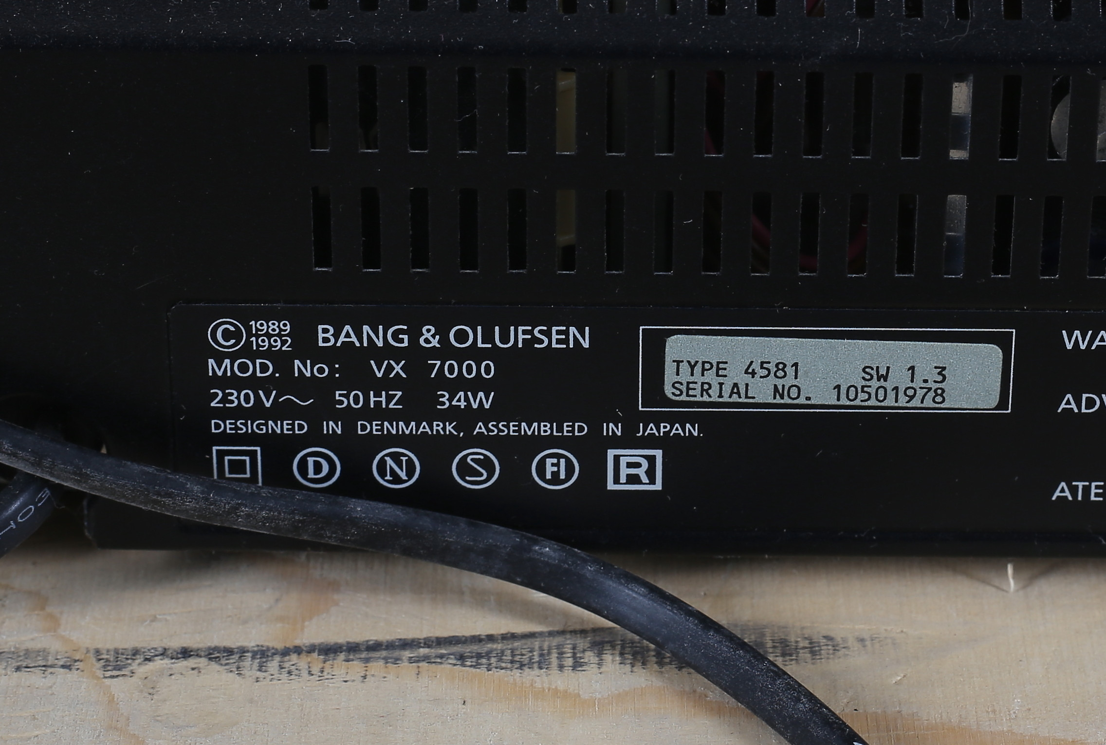 Images for 2766667. TV, Bang & Olufsen, Beovision MX 7000, and VHS ...