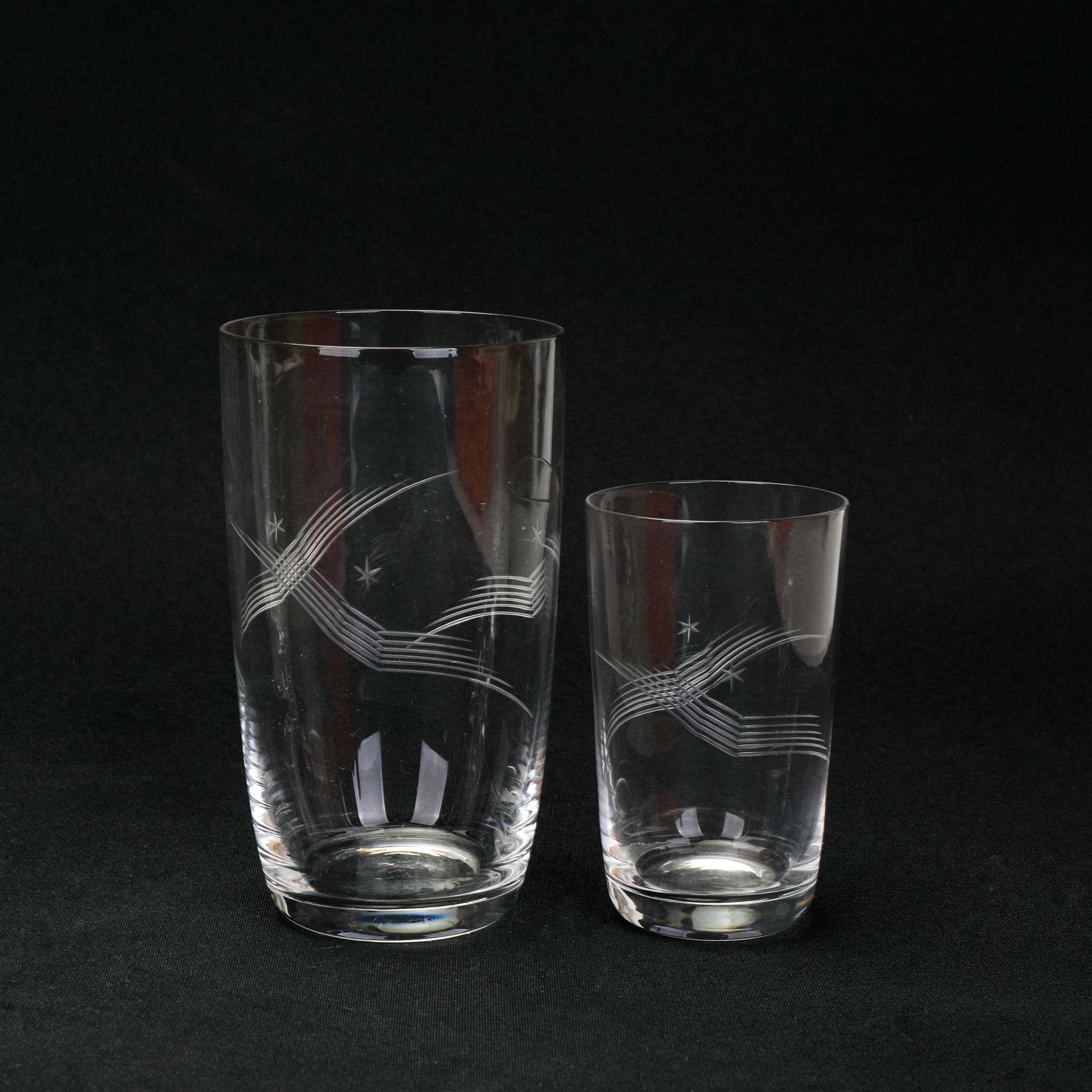 Images for 2766917. GLASSWARE, 47 pieces, polished decor. - Auctionet