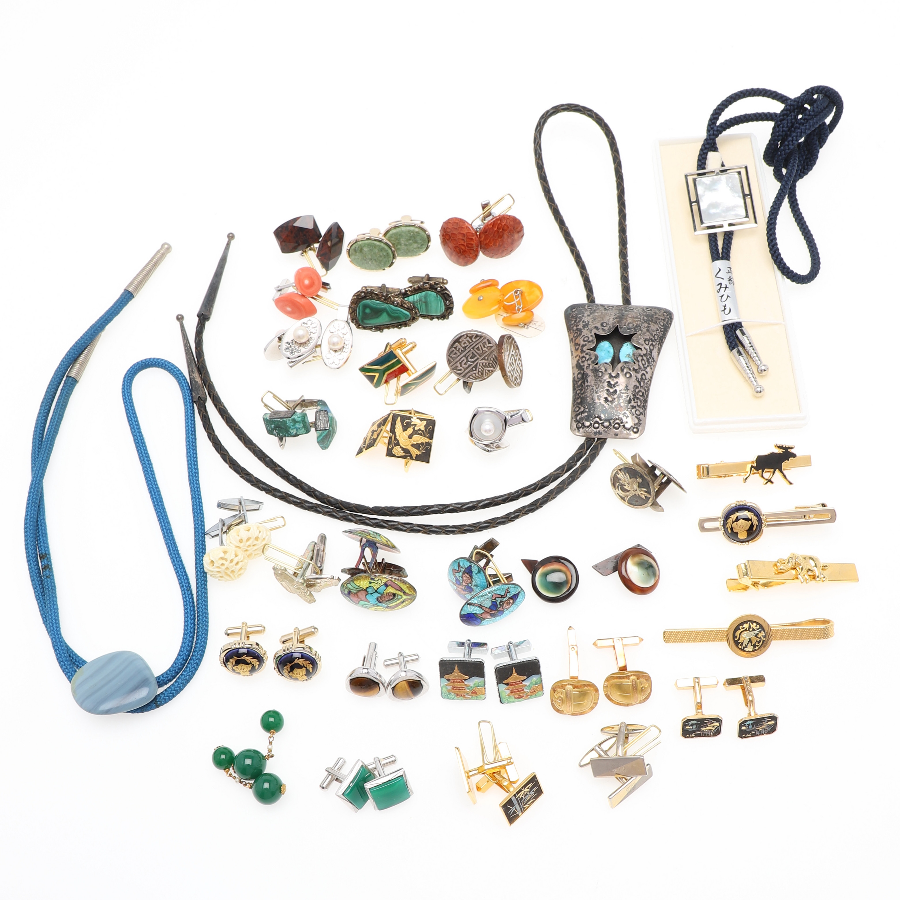 Images for 2768548. CUFF LINKS & TIE CLIPS. - Auctionet