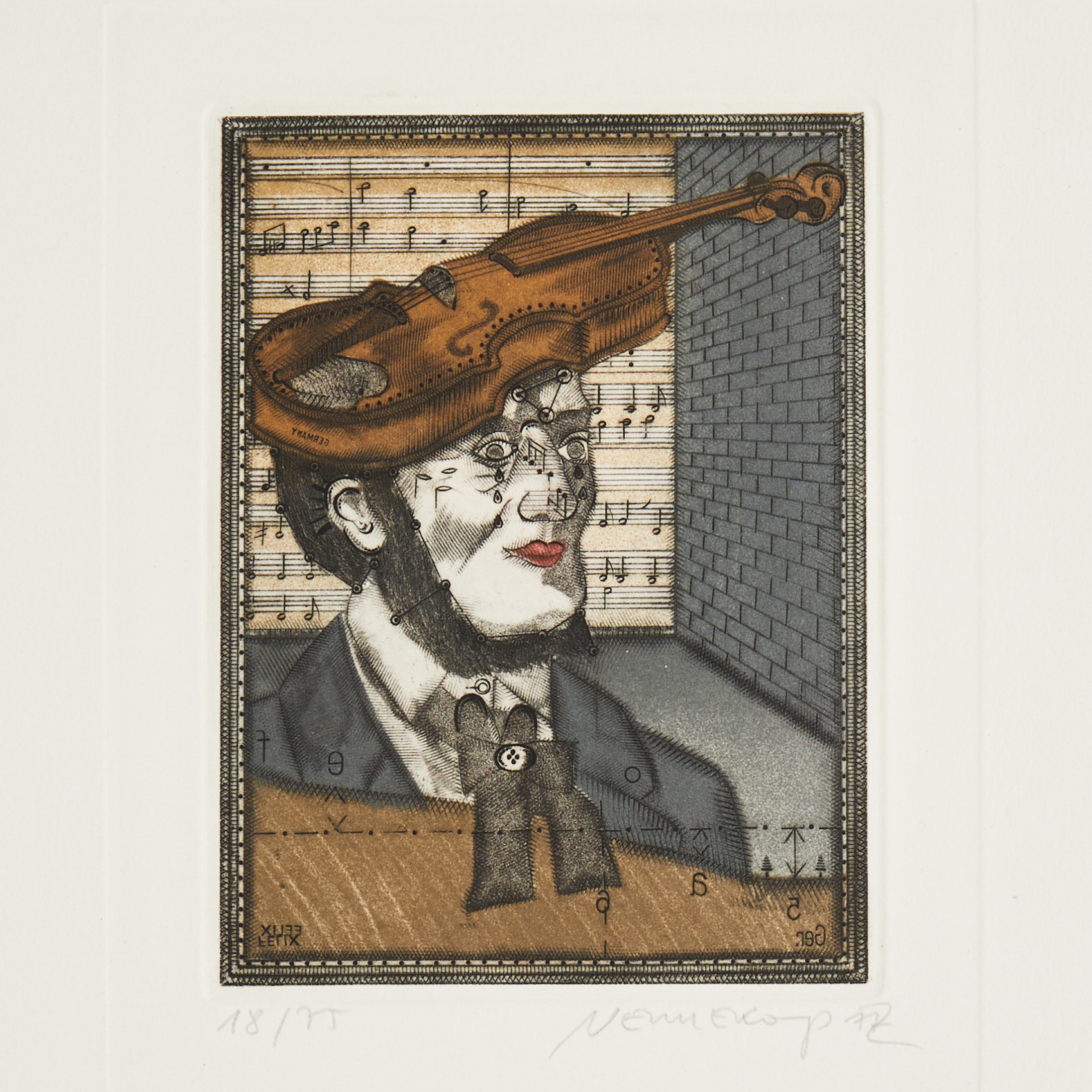 Images for 2769513. JOHANNES VENNEKAMP, (born 1935): "alla musica" 1977 ...