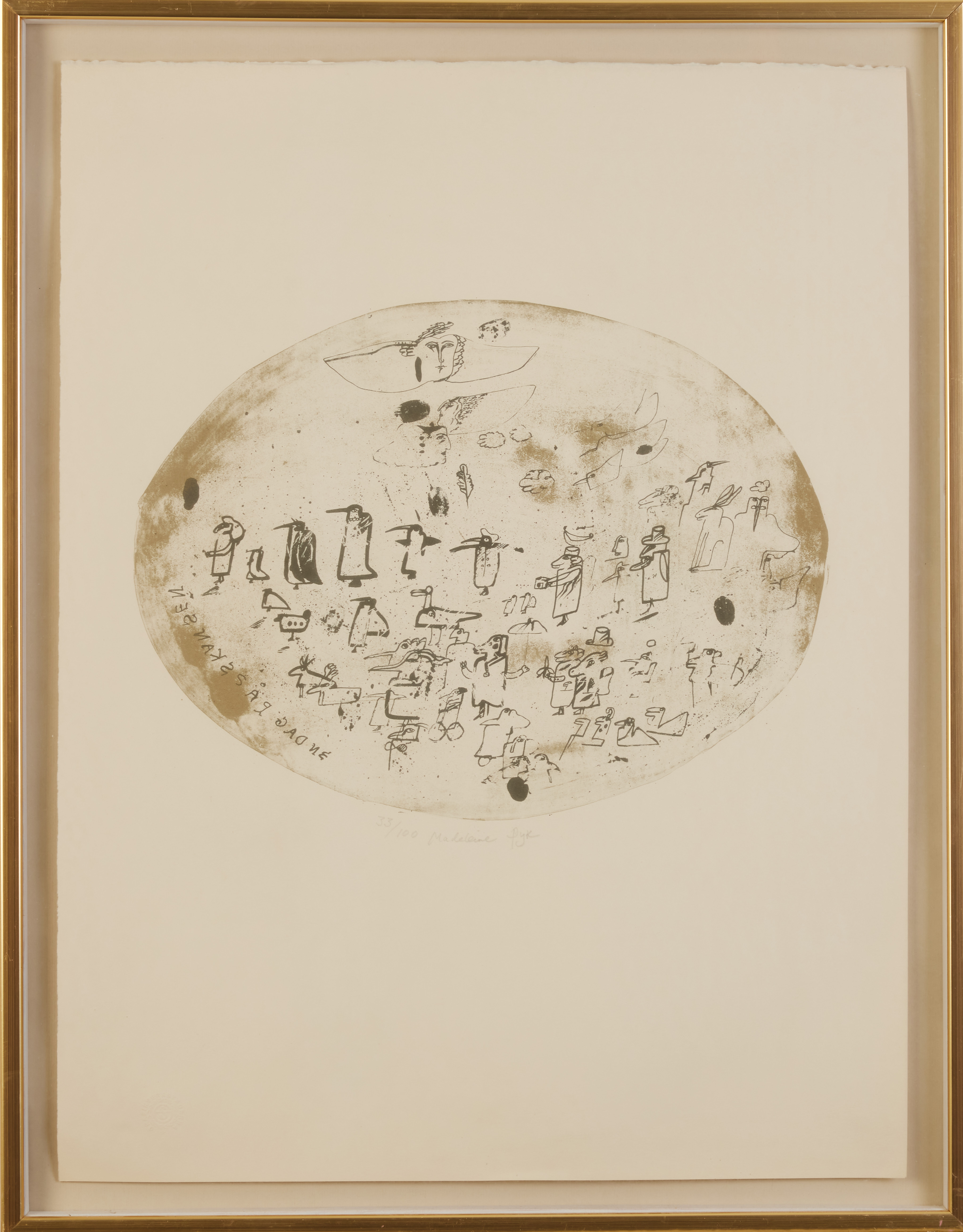 Images for 2769893. MADELEINE PYK. Composition with text, "A day at ...