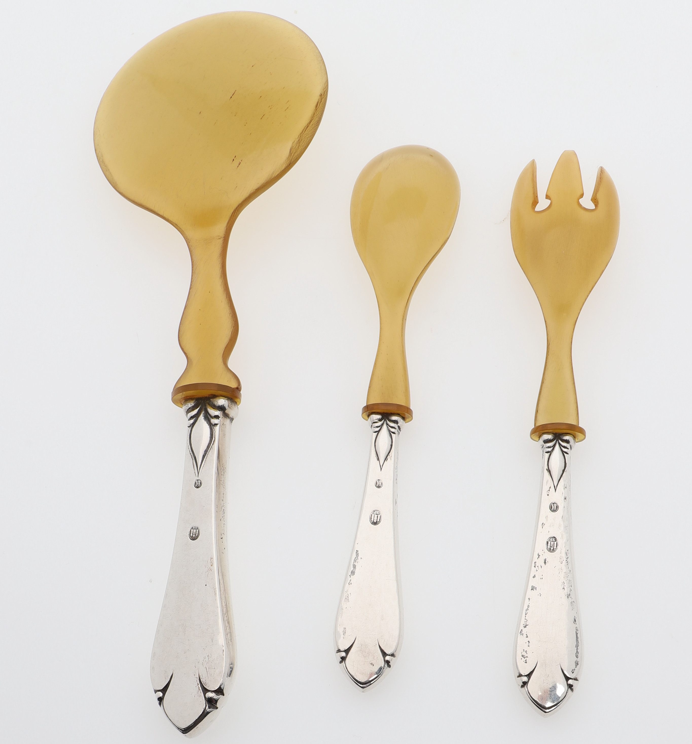 Images for 2773725. CHRISTIAN F. HEISE. Salad cutlery, silver ...