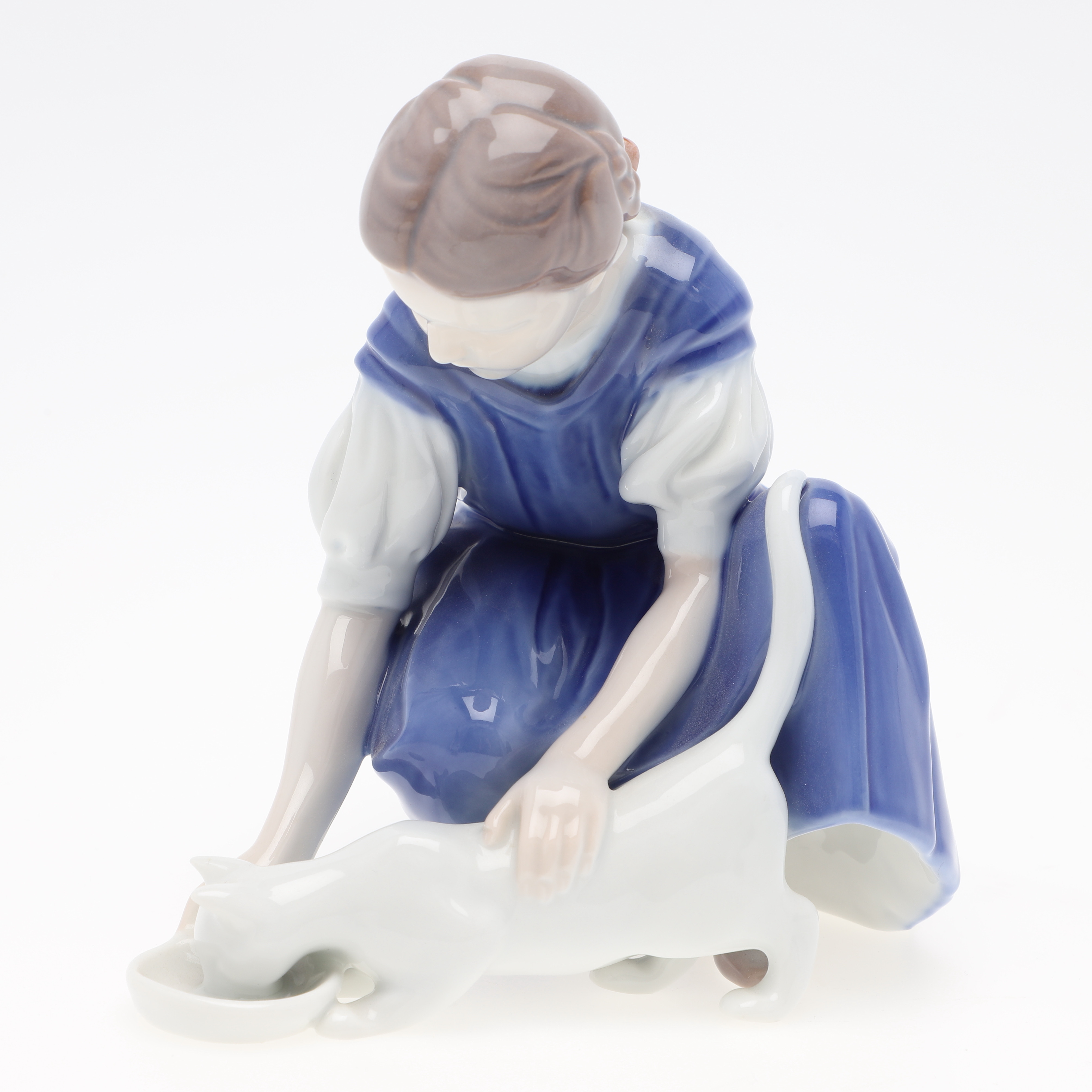 Images for 2775882. FIGURINE, porcelain, girl with cat, Bing & Gröndahl ...