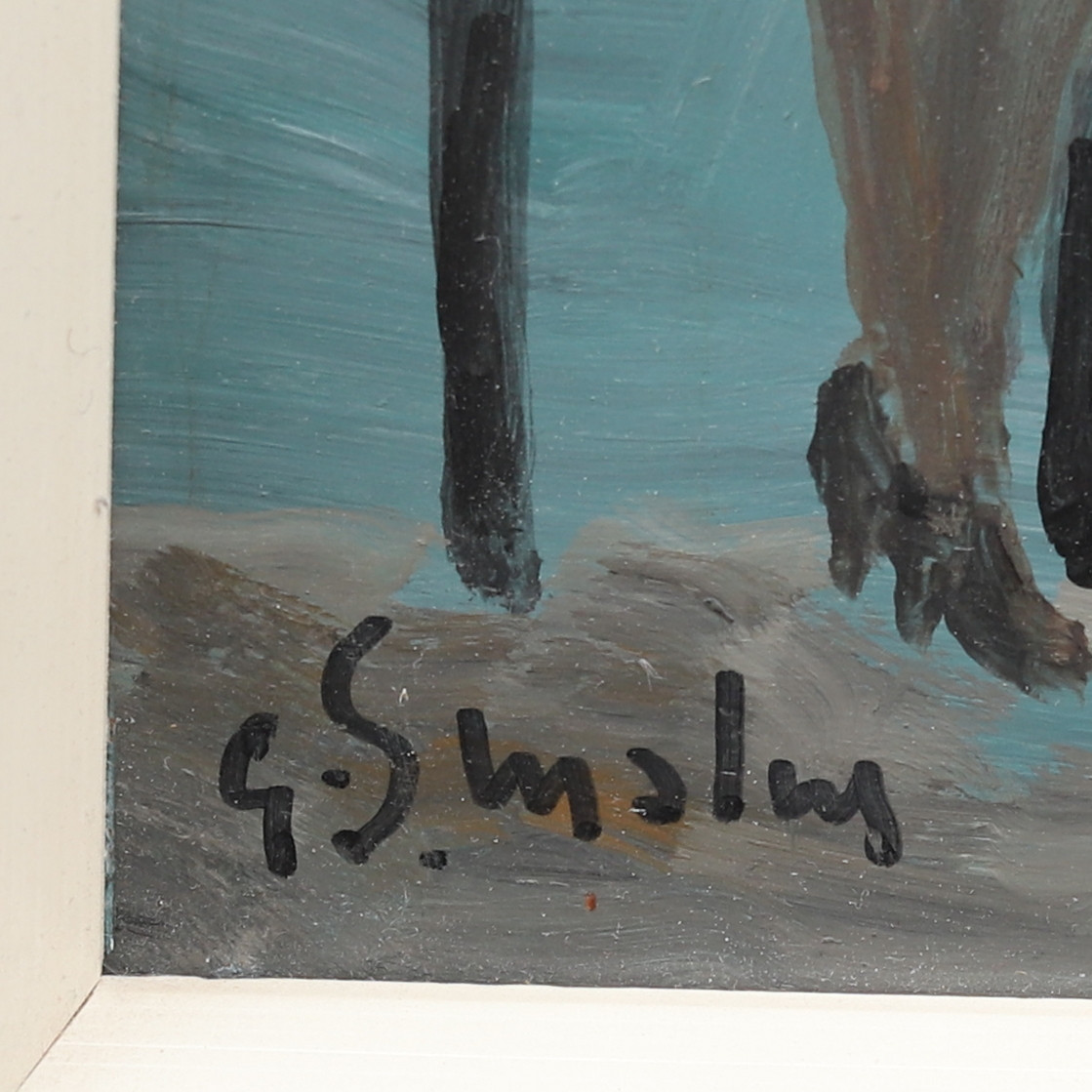 Bilder för 2778286. GUNNAR S MALM (1909-1986). "Paris bro i dimma ...