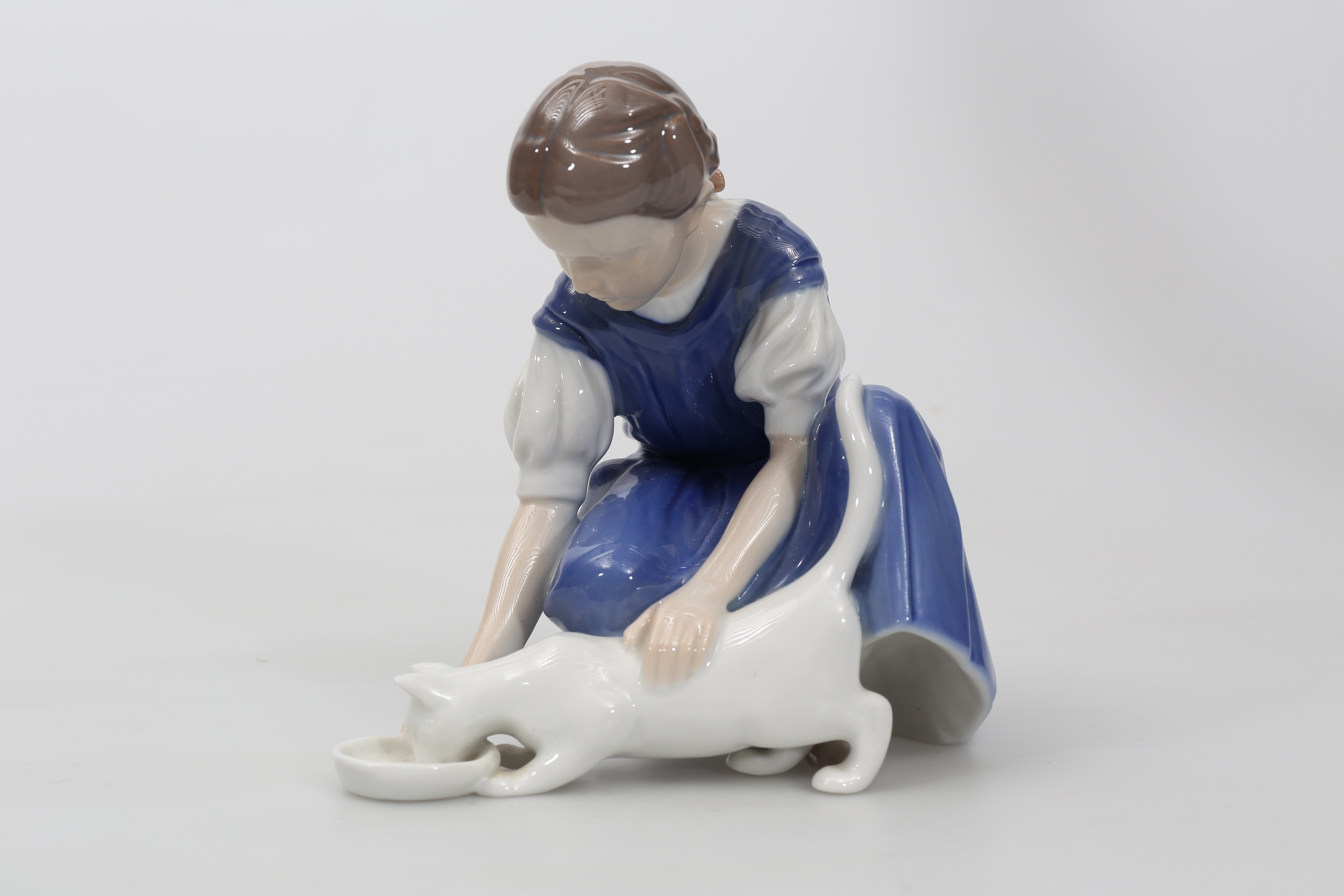 Images for 278032. FIGURE, porcelain. Girl with cat, number 1745, Bing ...