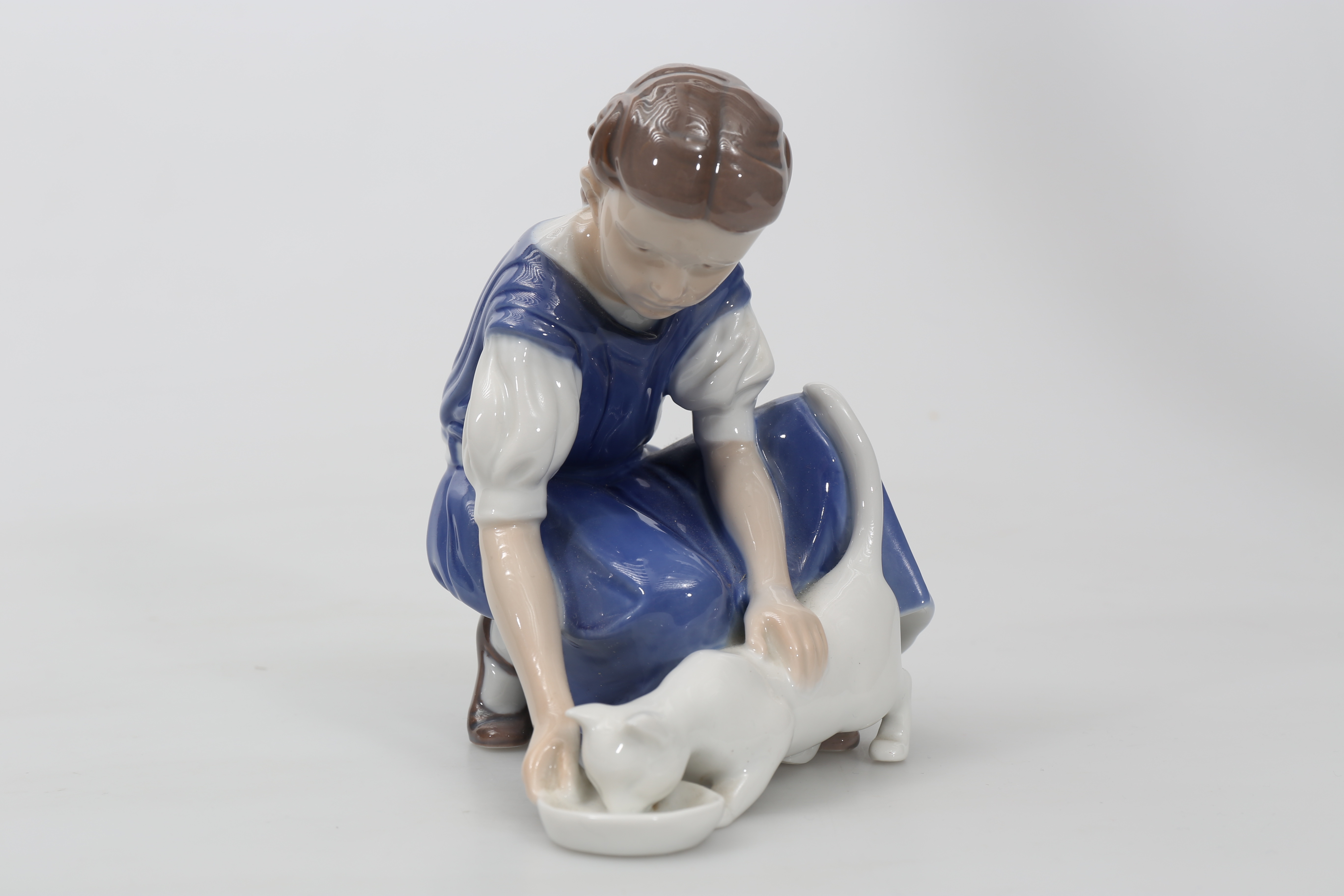 Images for 278032. FIGURE, porcelain. Girl with cat, number 1745, Bing ...