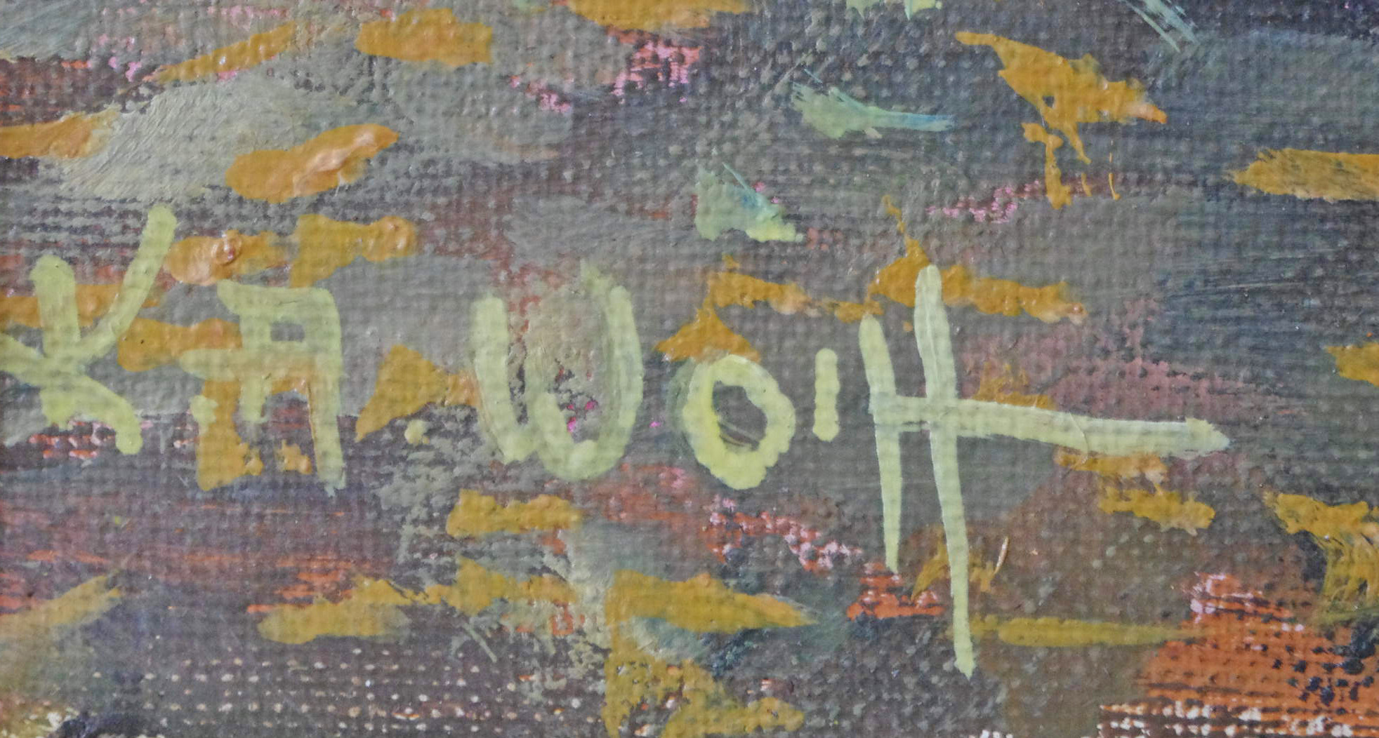 Images for 278047. KARL WOLFF. Forest party, oil on canvas, signed KA ...