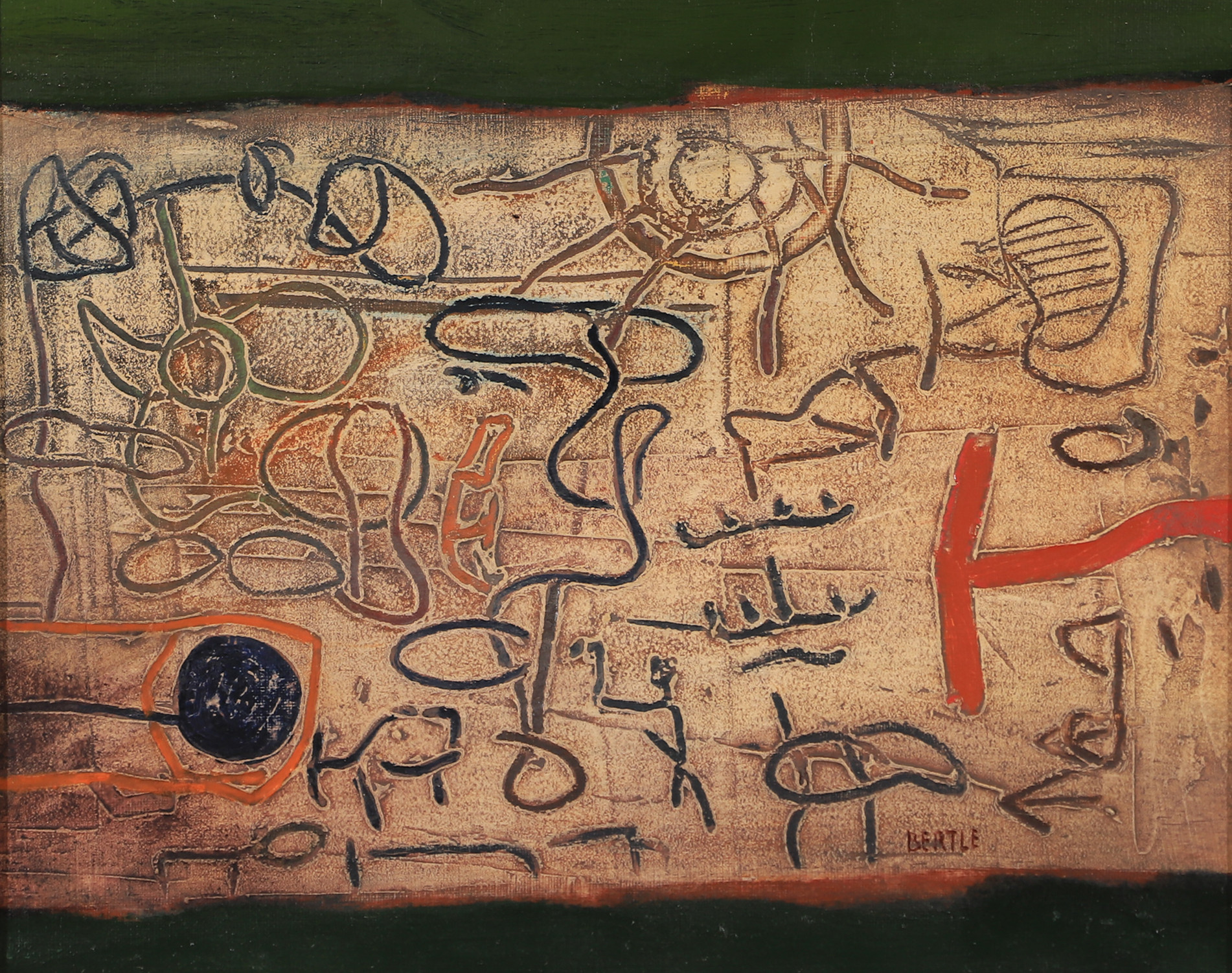 Images for 2781156. LARS BERTLE. "Signs in the forest", oil on canvas ...