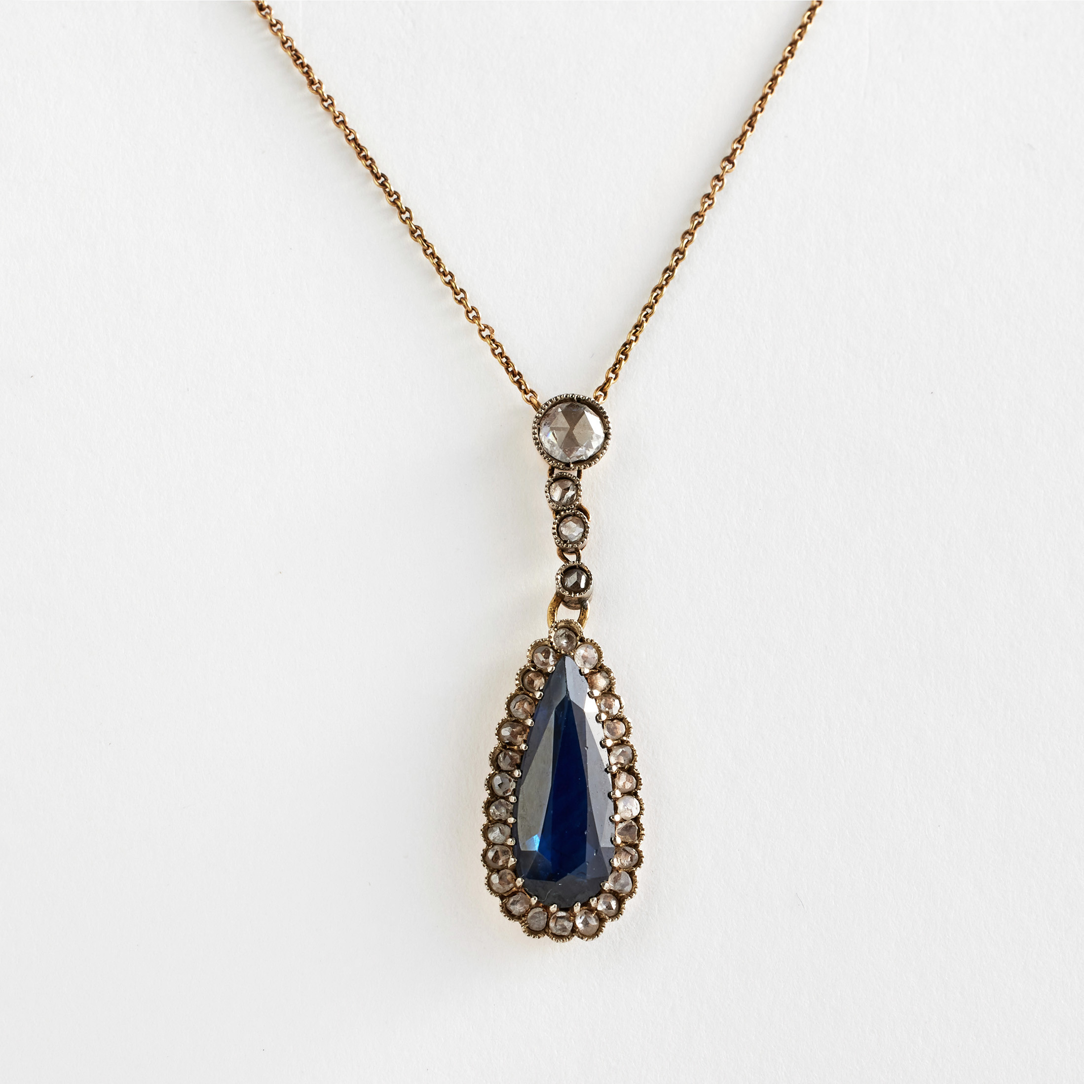 Images for 2783503. NECKLACE, 18k gold/silver, early 20th century, 1 ...