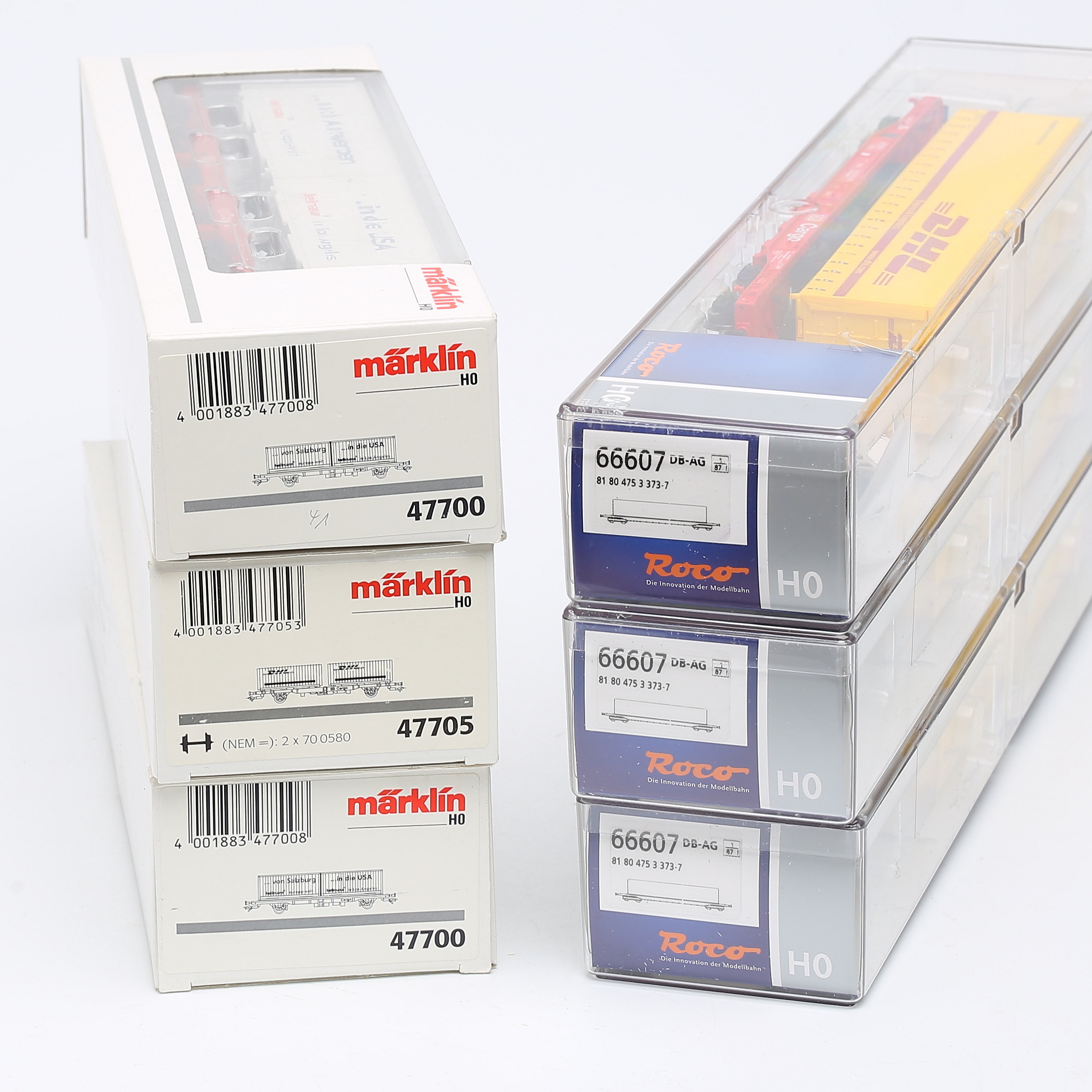 Images for 2783597. MÄRKLIN 47700 and 47705 container wagons and Roco ...