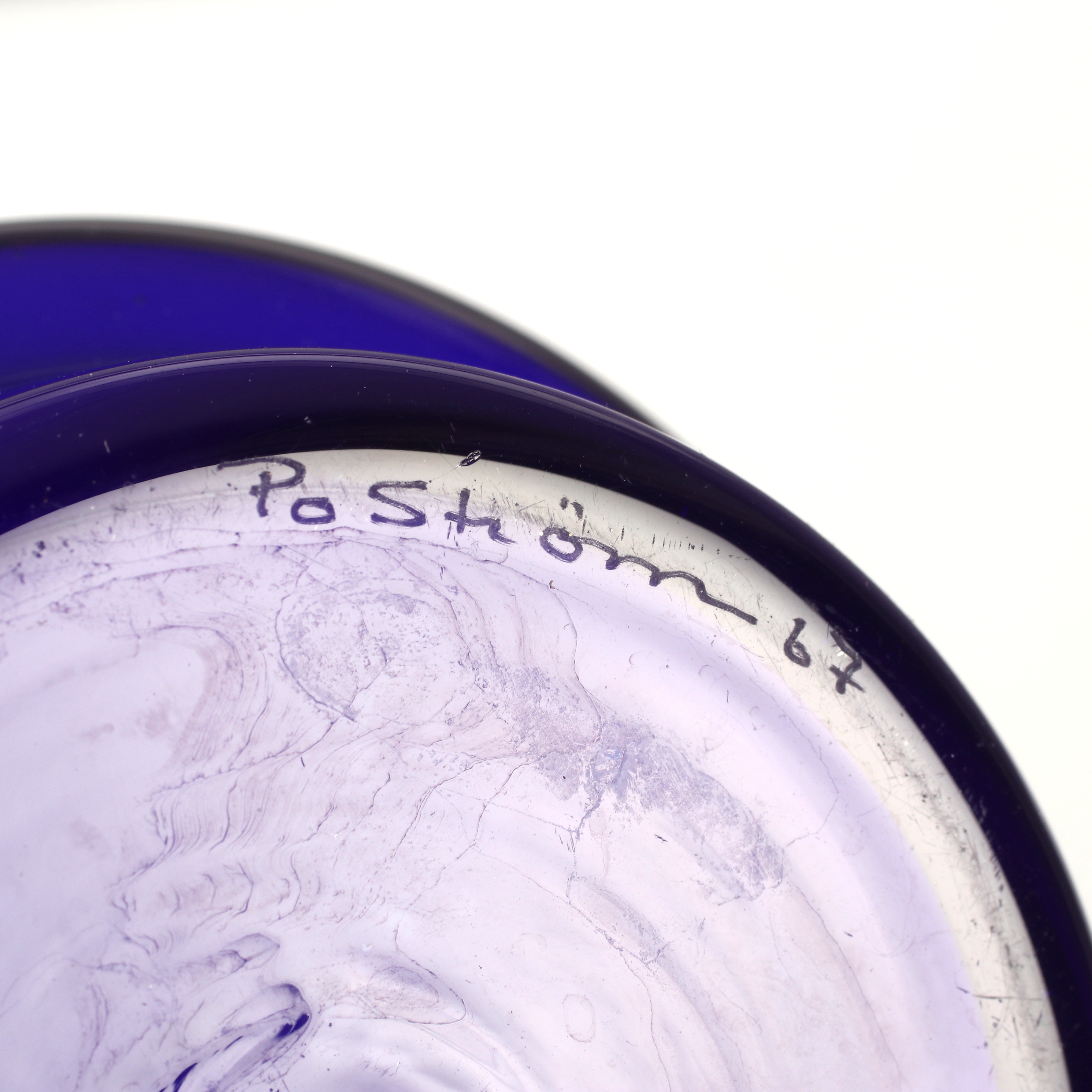 Images for 2785759. BOWL and VASE, 4 parts, glass, Po Ström, Alsterfors ...