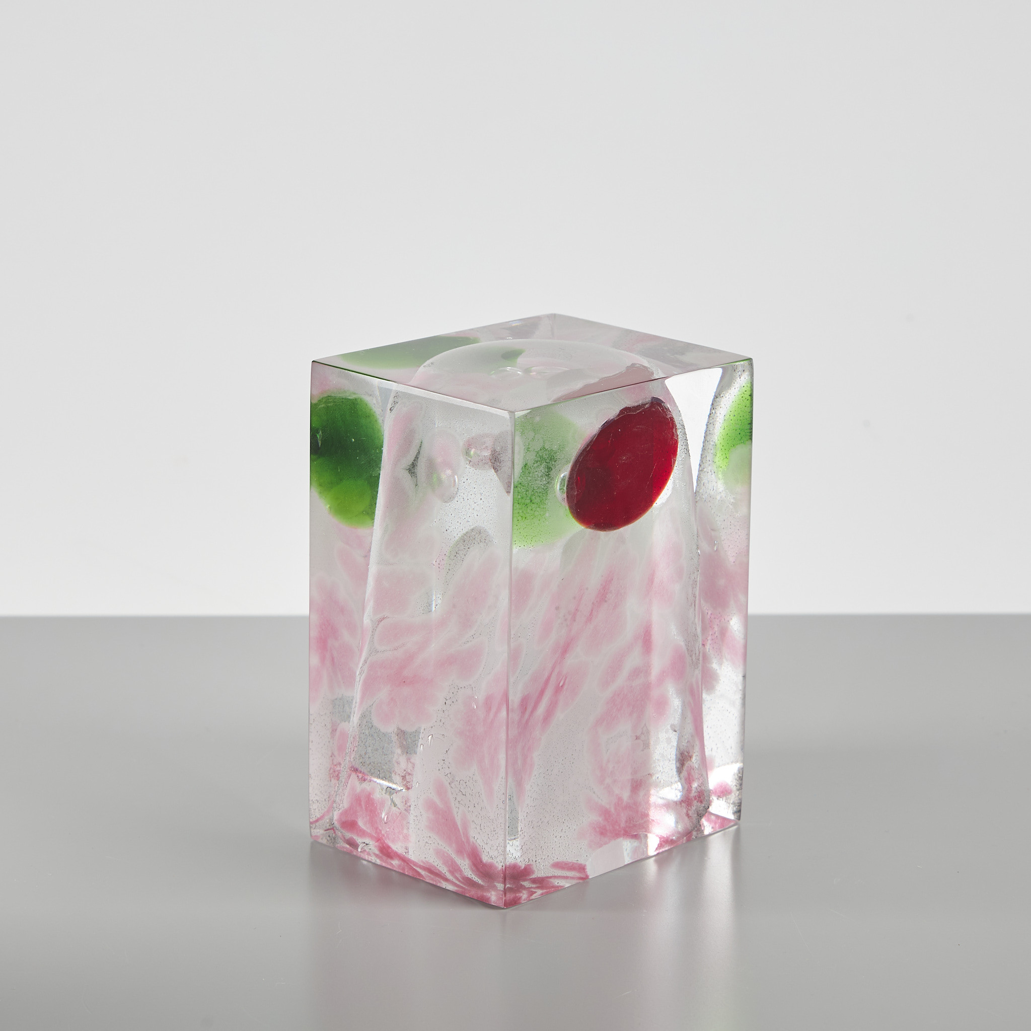 Images for 2787095. OIVA TOIKKA. GLASS CUBE, signed Oiva Toikka ...
