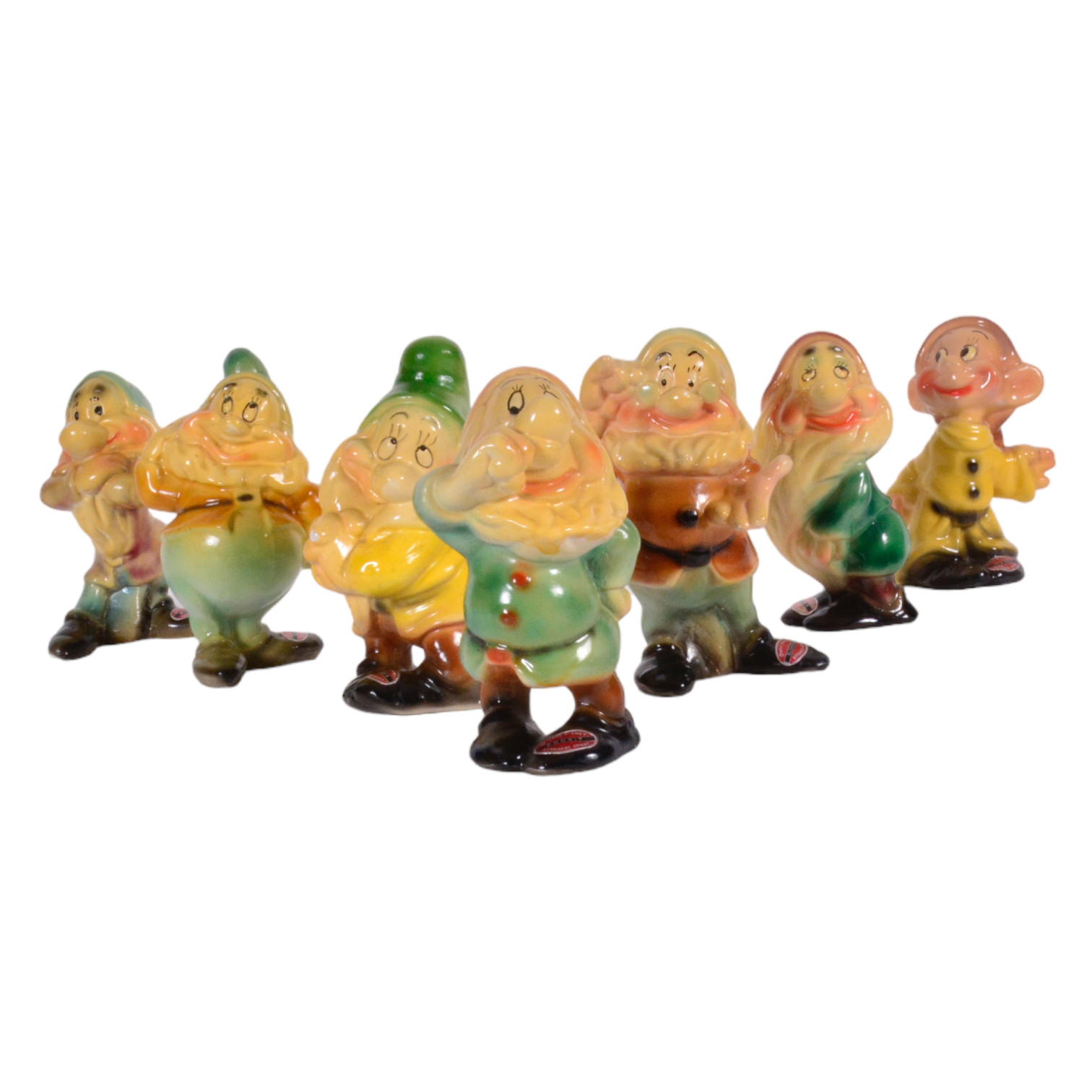 2787453. FIGURIT, 7 kpl, maalattu kipsi, Walt Disney, Bernardi Konst. kuvat - Auctionet
