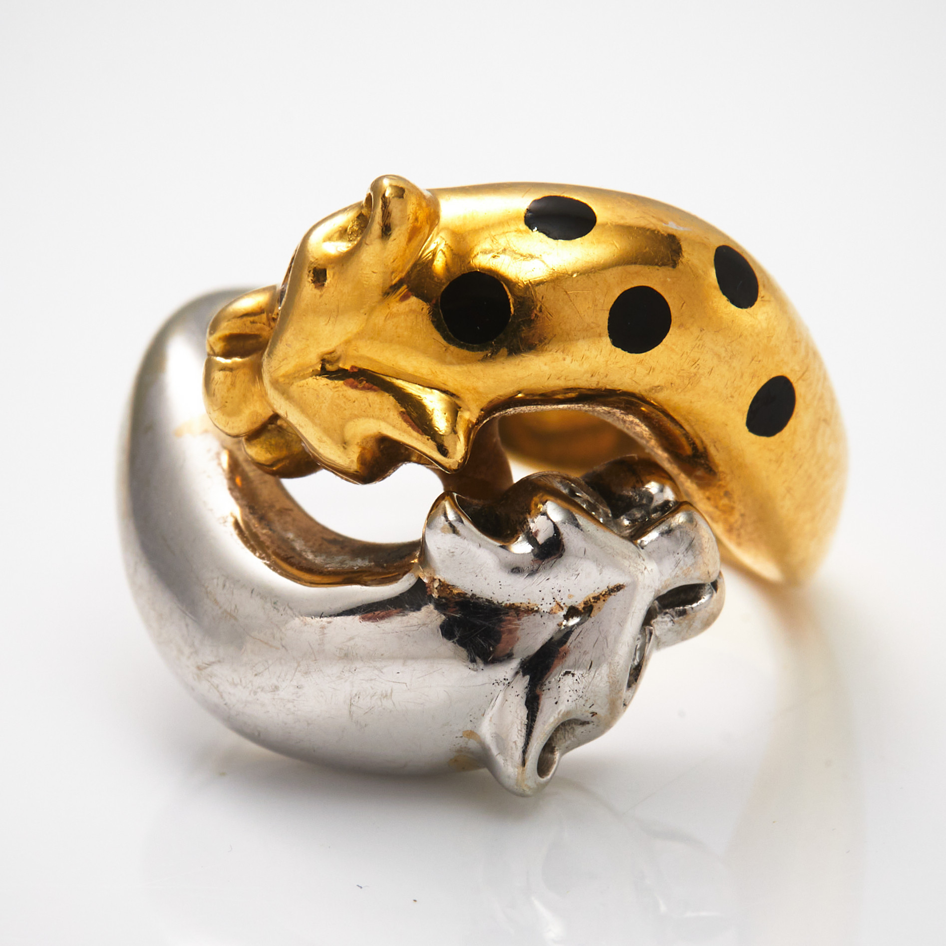 Images for 2788147. RING, 18k red and rhodium-plated white gold, 2 ...