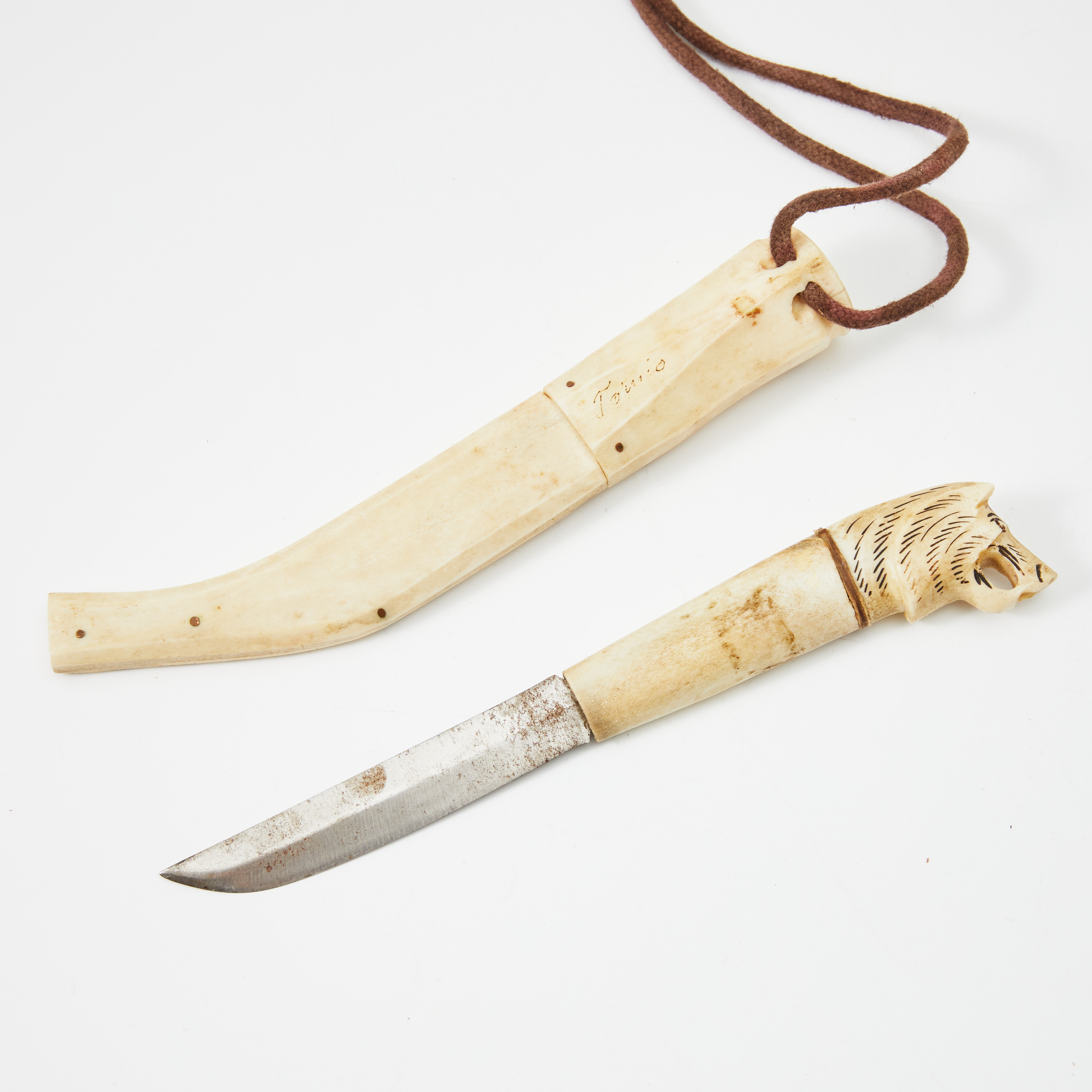 Images for 2788874. OIDENTIFIERAD KONSTNÄR. knife, full horn, Sami ...