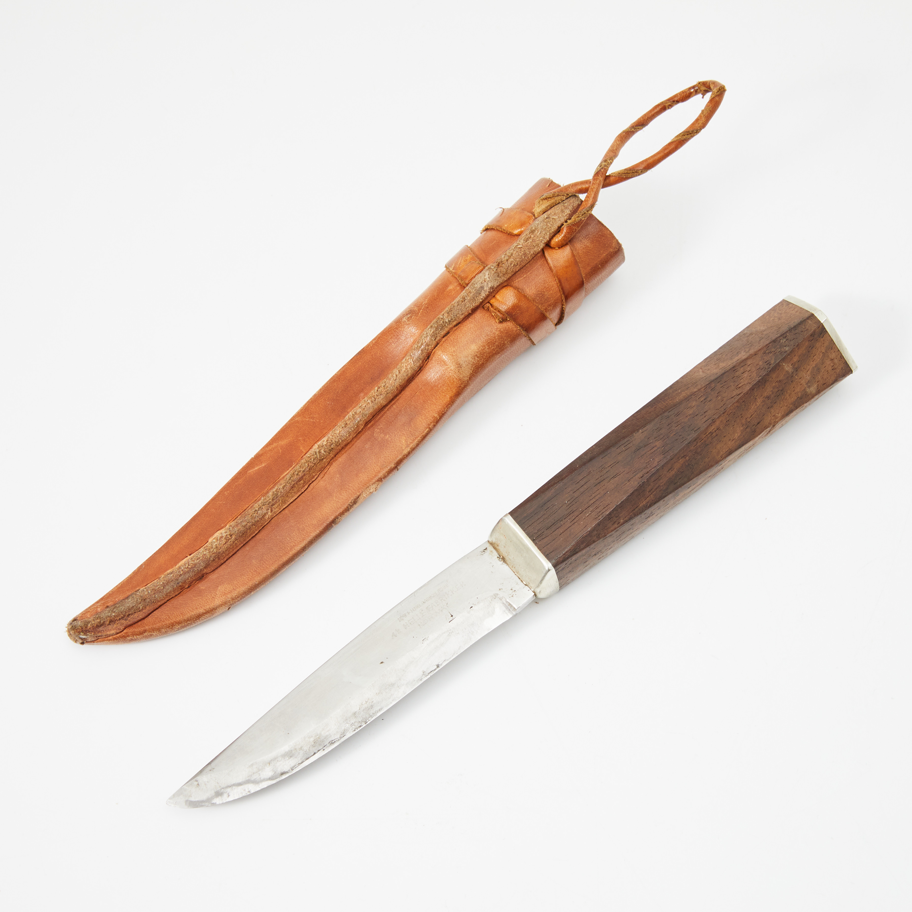 Images for 2788908. KNIFE, handle in walnut, blade in steel, sheath in ...