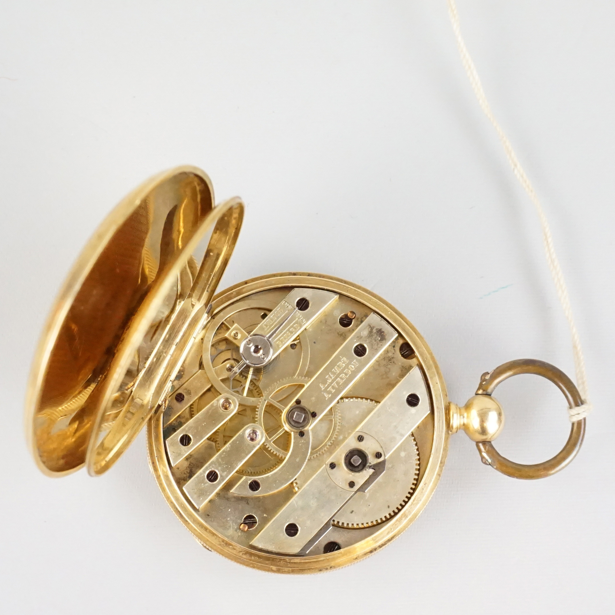 Images for 2790215. POCKET WATCH, 18K gold, key pull, Echappement ...