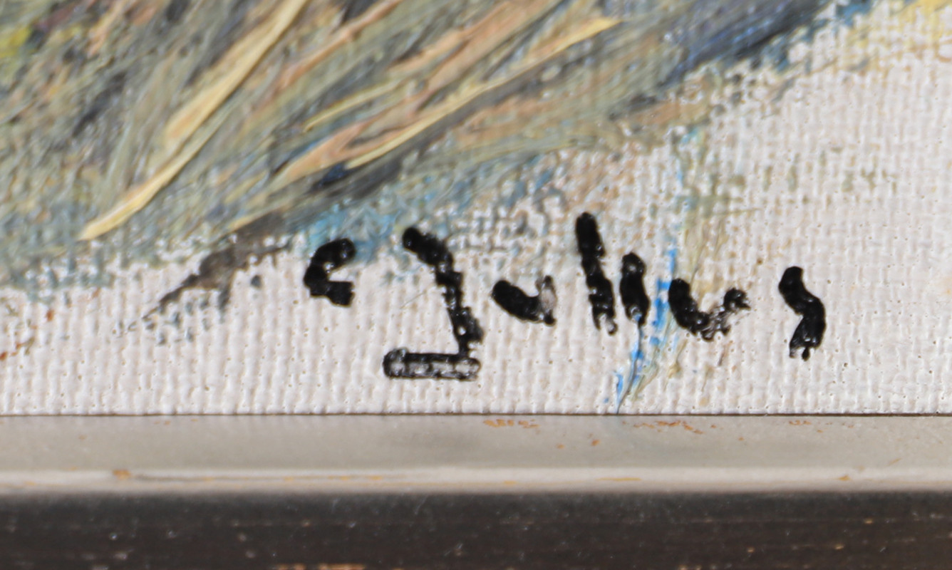 Images for 2801658. CARL JULIUS. Coastal scene with boats, oil on ...