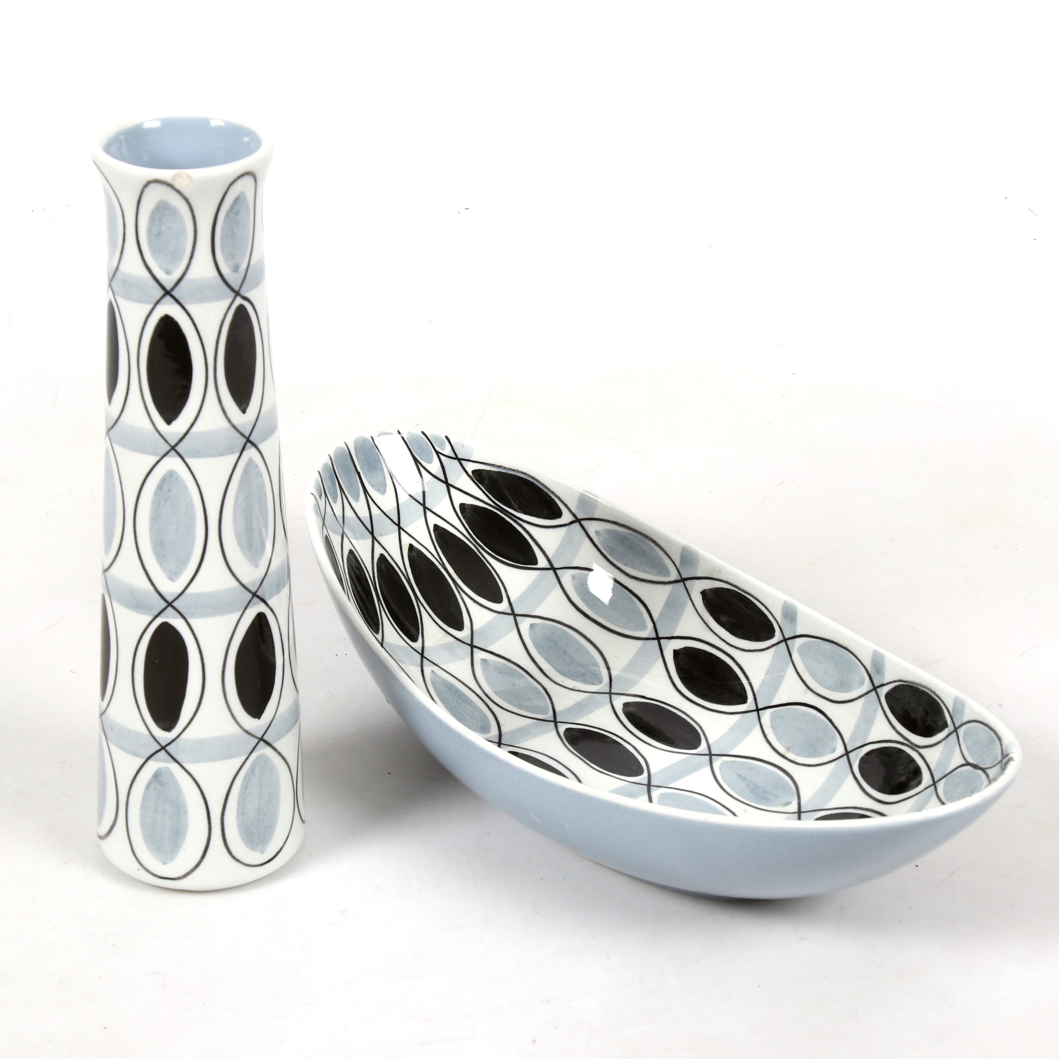 Images for 2802720. BOWL and VASE 2 pieces ceramic, Arabia, hand ...