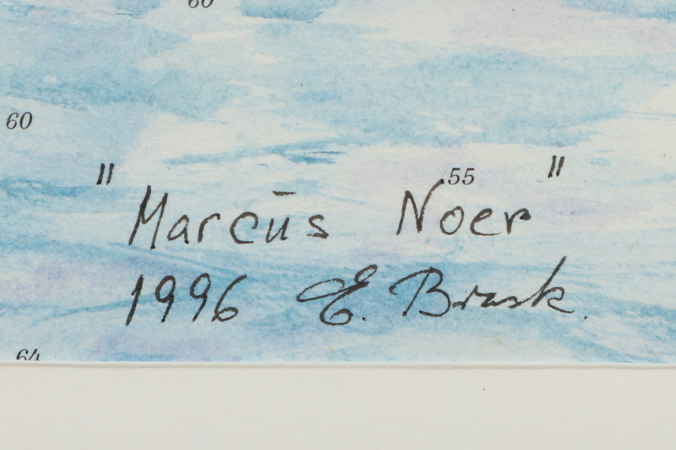 Images for 2809342. ERLING BRASK. Watercolor/mixed media, "Marcus Noer ...