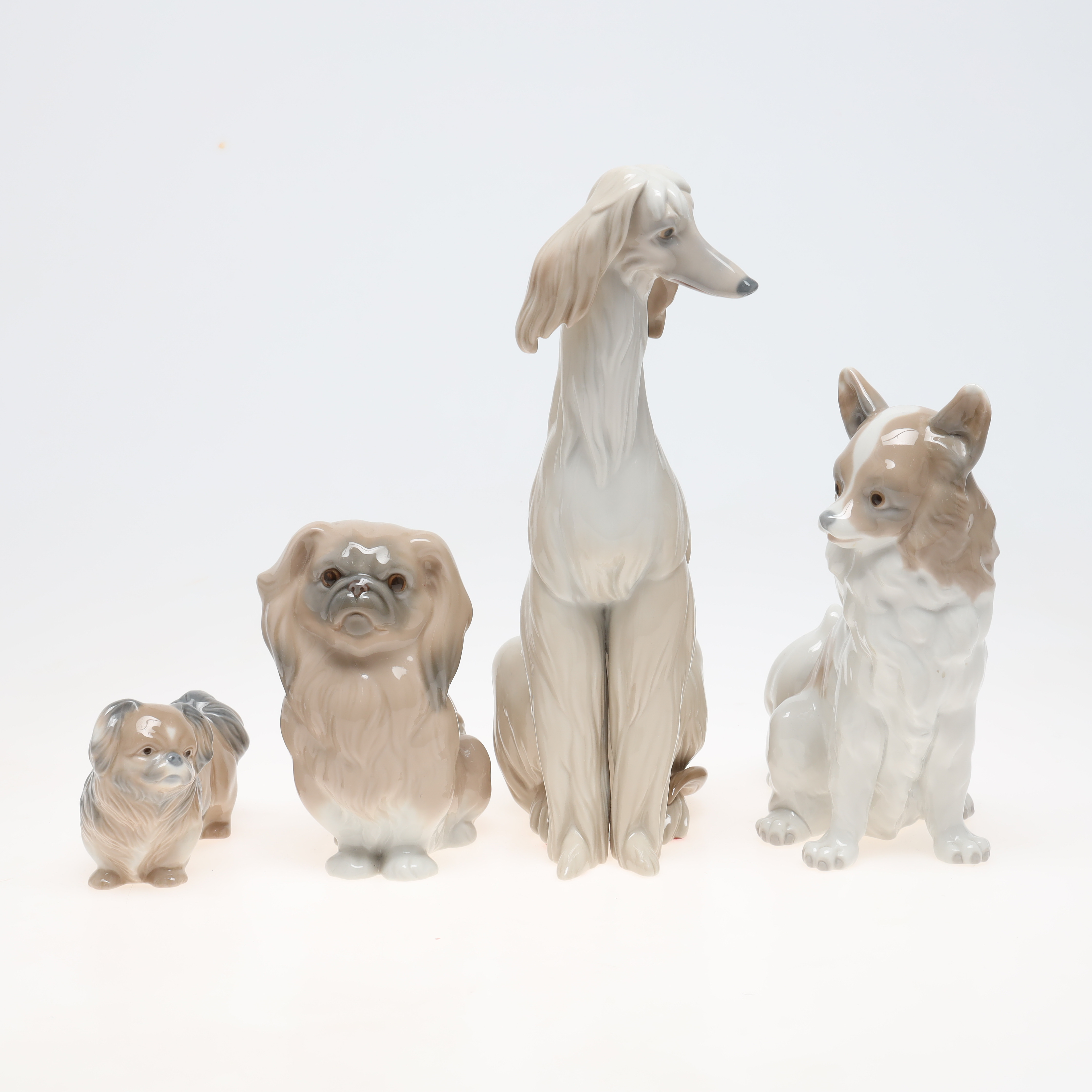 Images for 2809820. FIGURINES, 4 pieces, Lladro, Zaphir and Nao, dogs ...