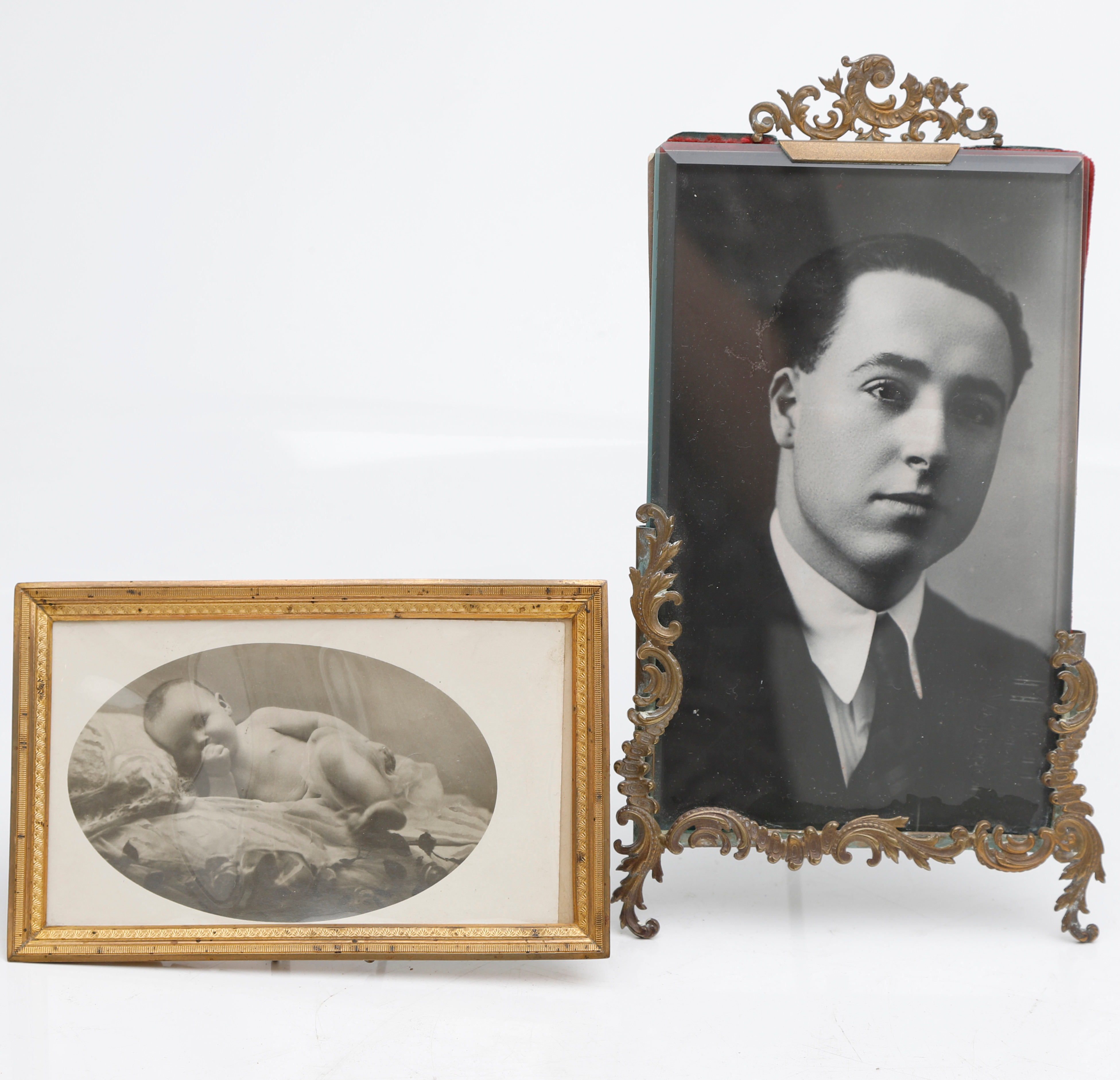 Images for 2812229. Two picture frames in gilt bronze and brass, early ...